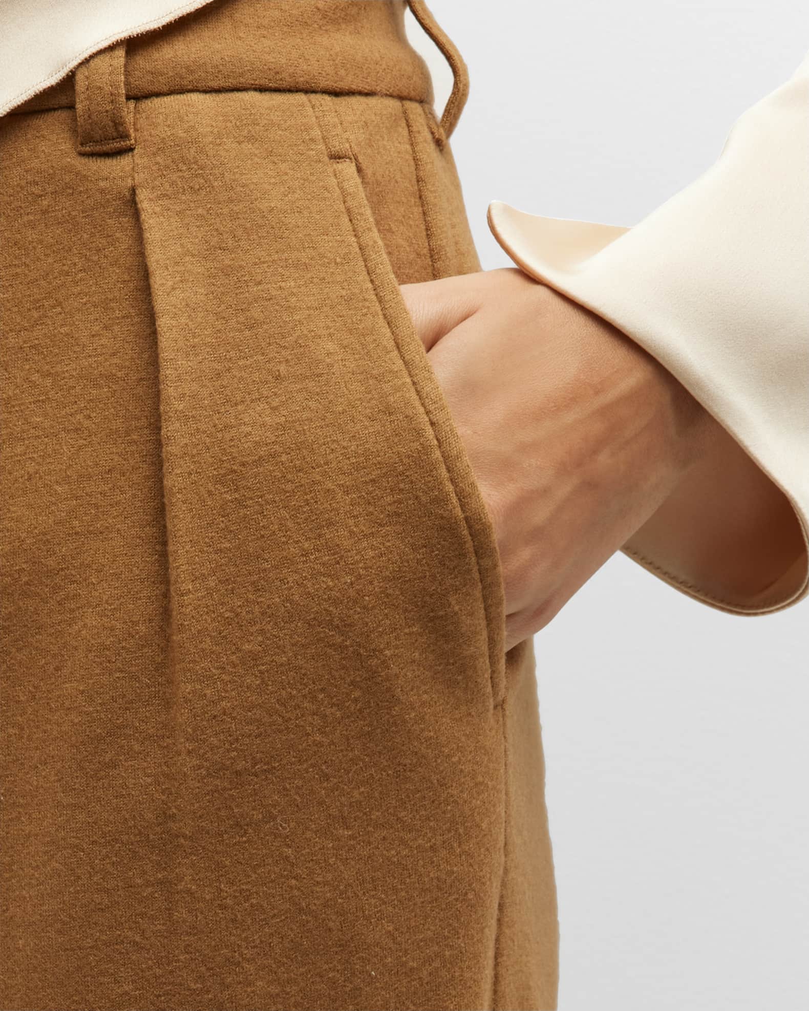 Rag & Bone Shelly Wide-Leg Wool Pants | Neiman Marcus