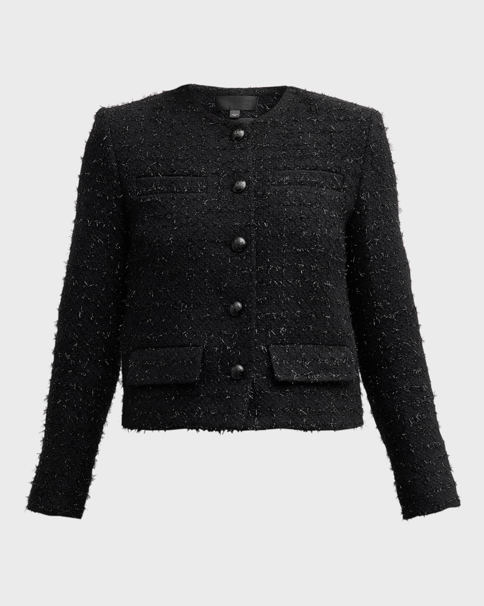 Nili Lotan Paige Metallic Tweed Jacket | Neiman Marcus