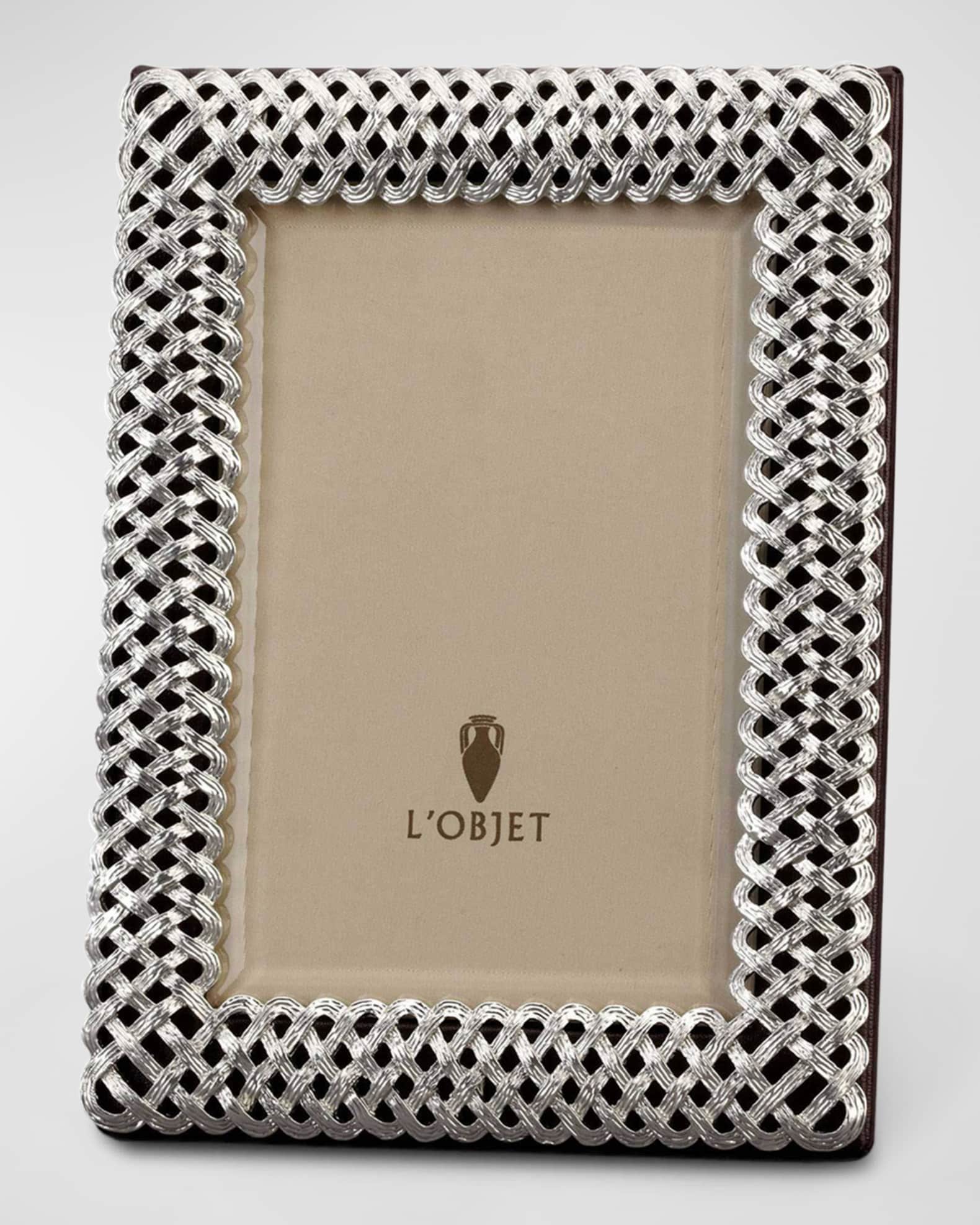 Platinum Braid Frames | Neiman Marcus