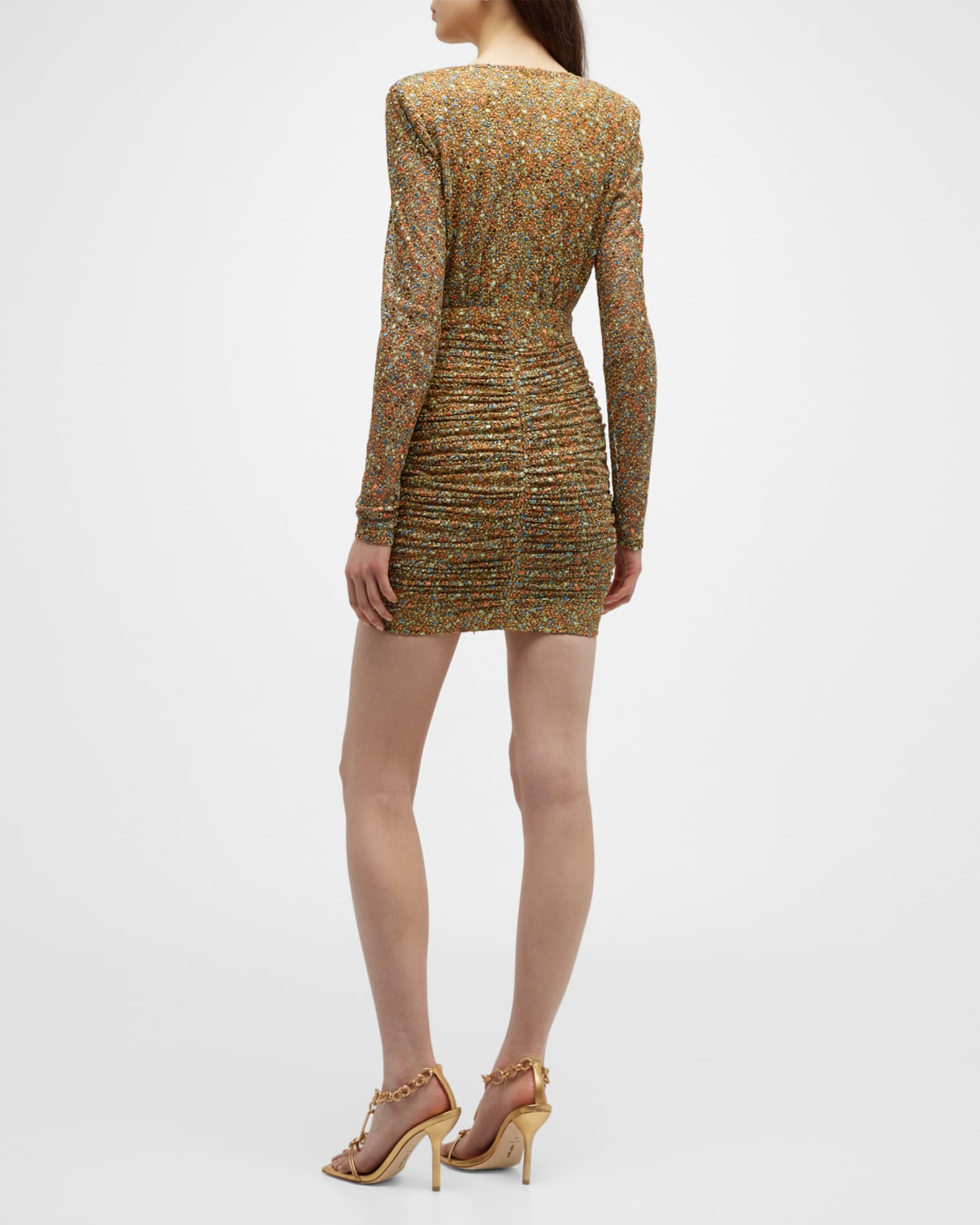 Ramy Brook Leith Metallic Mini Dress | Neiman Marcus