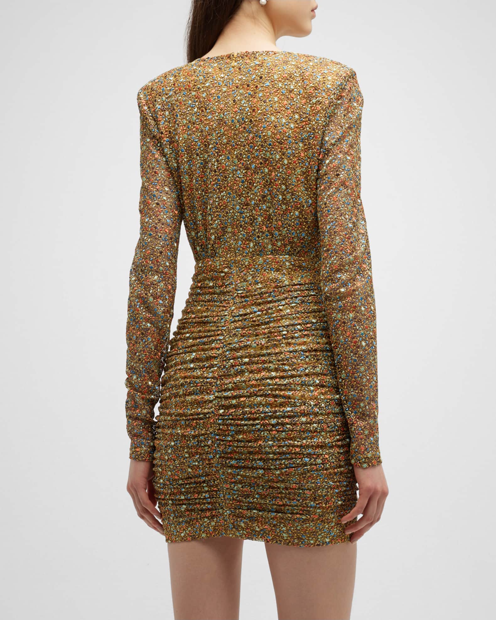 Ramy Brook Leith Metallic Mini Dress | Neiman Marcus