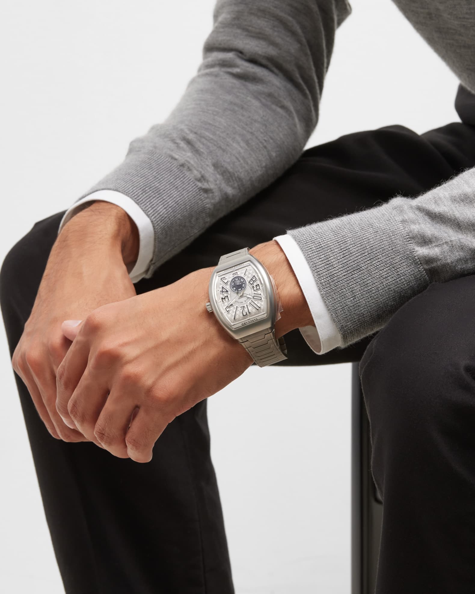 Franck Muller 41mm Vanguard Automatic Watch with Bracelet Strap ...