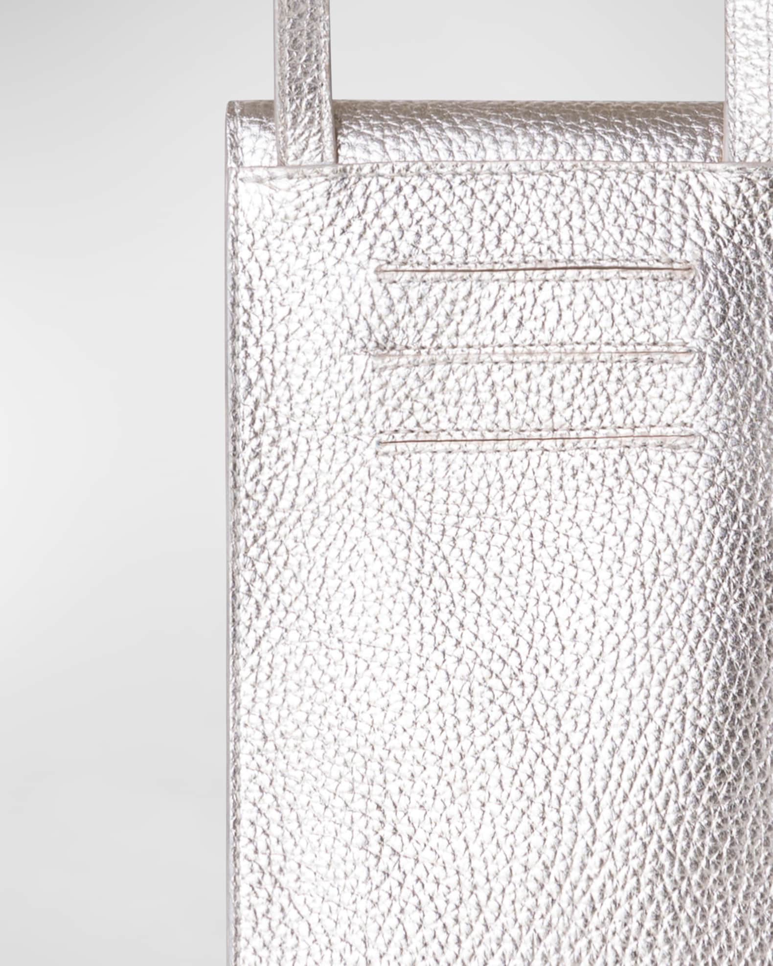 Akris Anouk Metallic Phone Pouch Shoulder Bag | Neiman Marcus