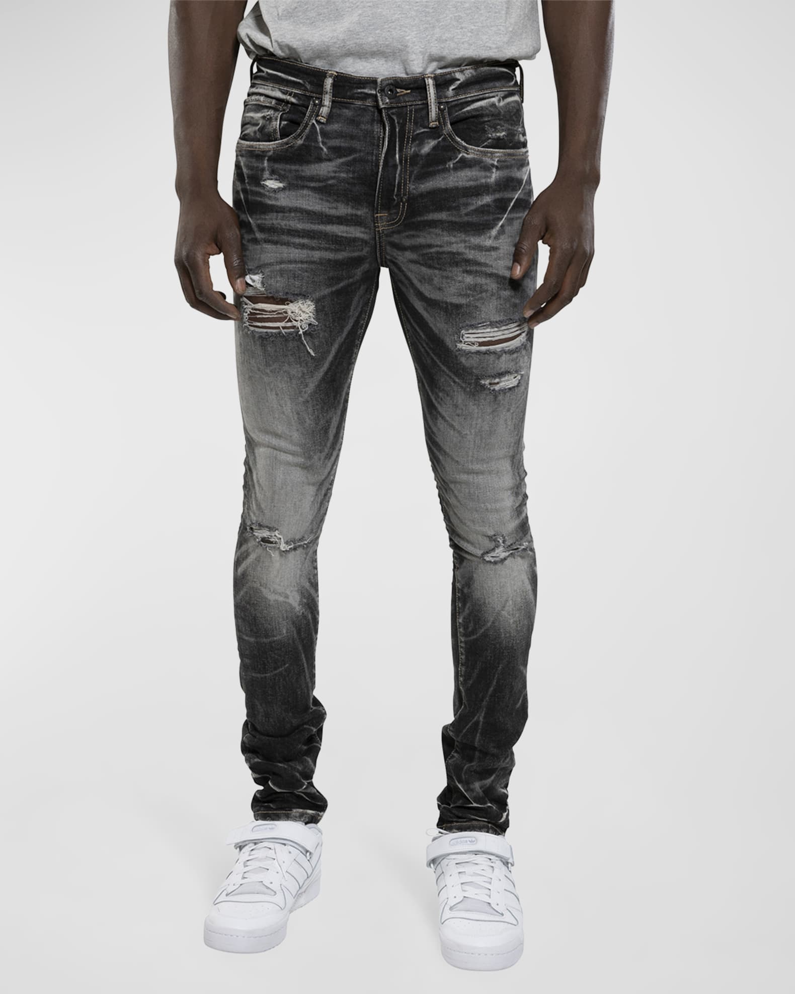 PRPS Men's Hunkers Destroyed Skinny Jeans | Neiman Marcus