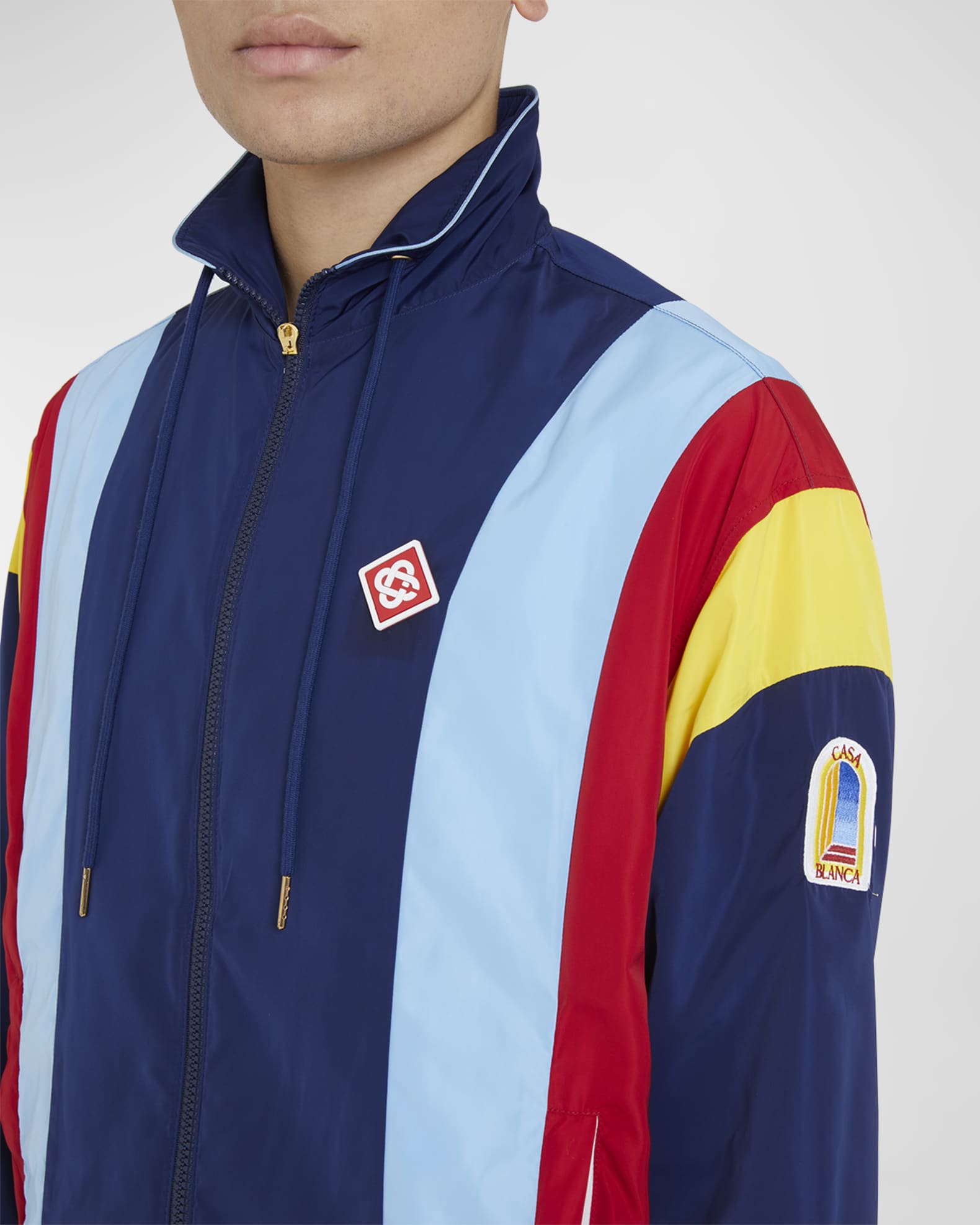 CASABLANCA Men's Archway Paneled Track Jacket | Neiman Marcus