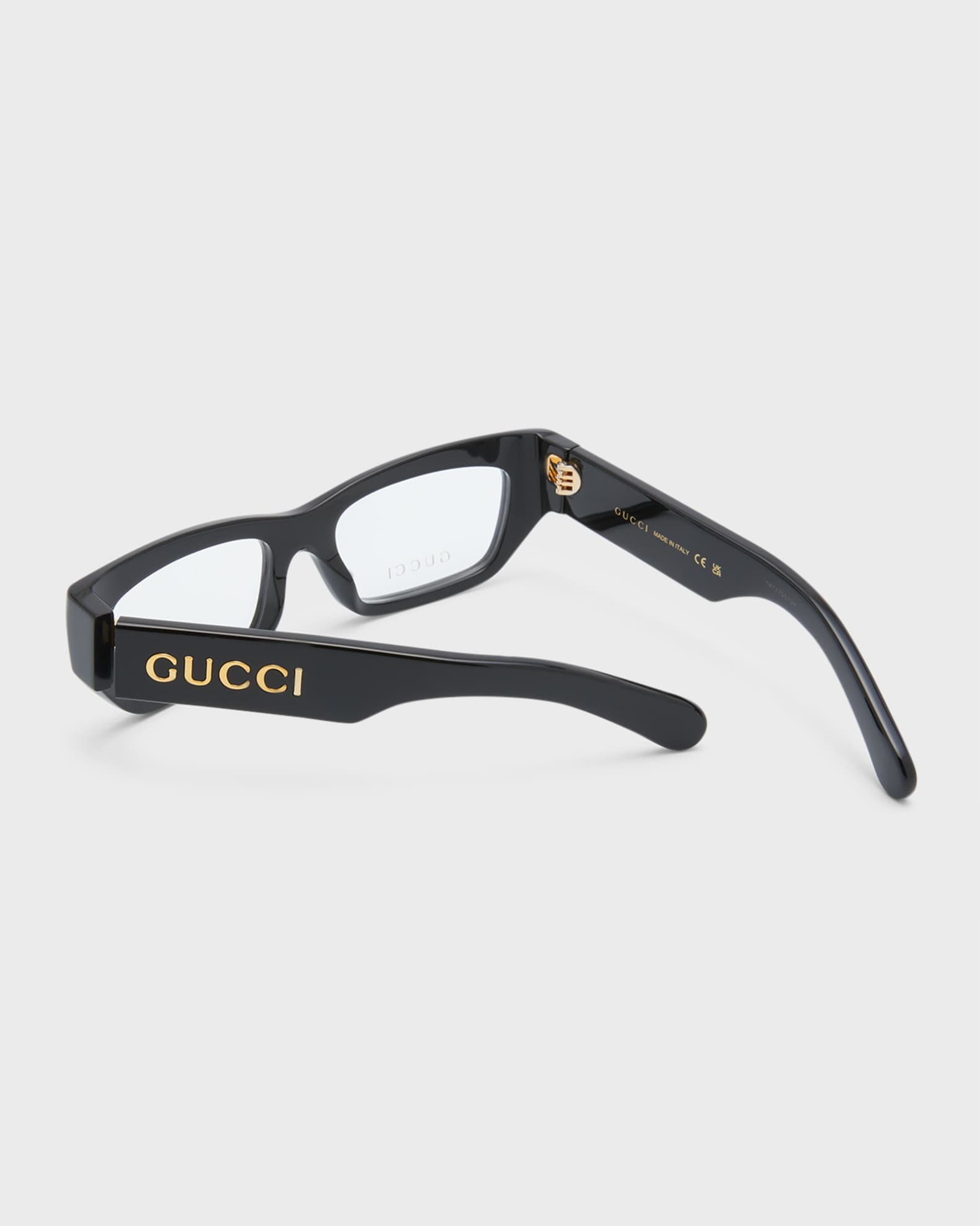 Gucci Men's Acetate Rectangle Optical Glasses | Neiman Marcus