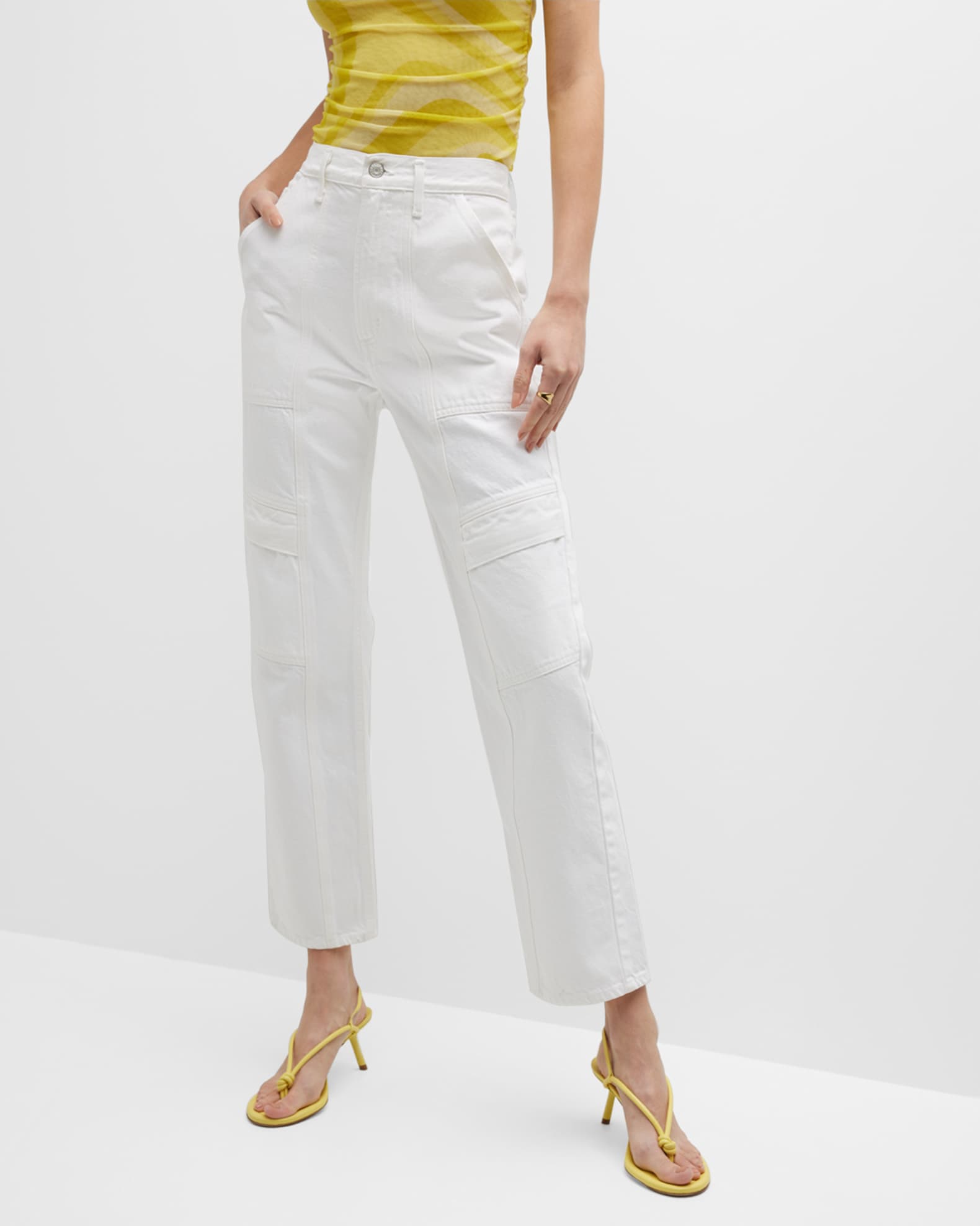 AGOLDE Cooper Relaxed Straight Cargo Jeans | Neiman Marcus
