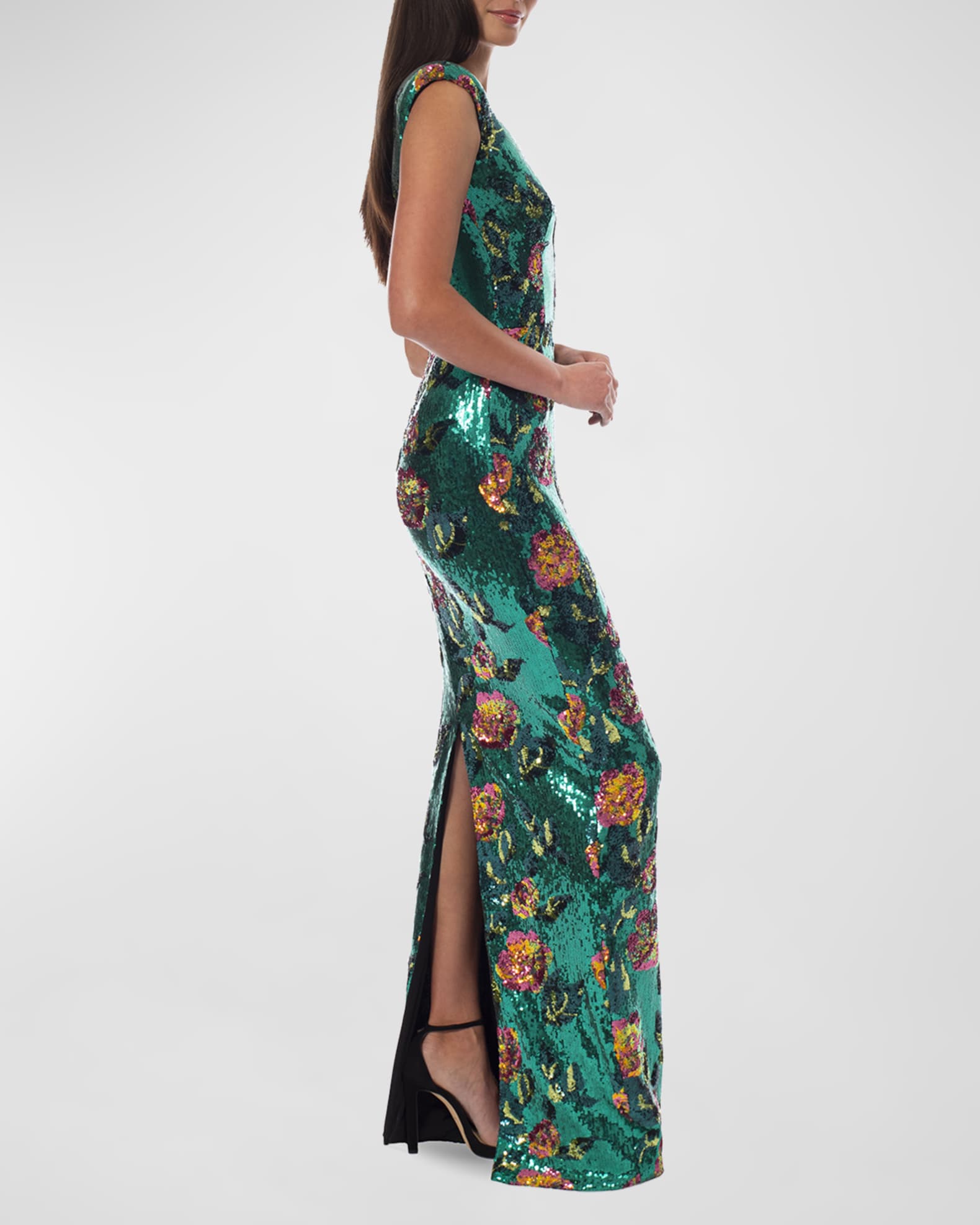 HELSI Helen Rose Sequined Column Dress | Neiman Marcus