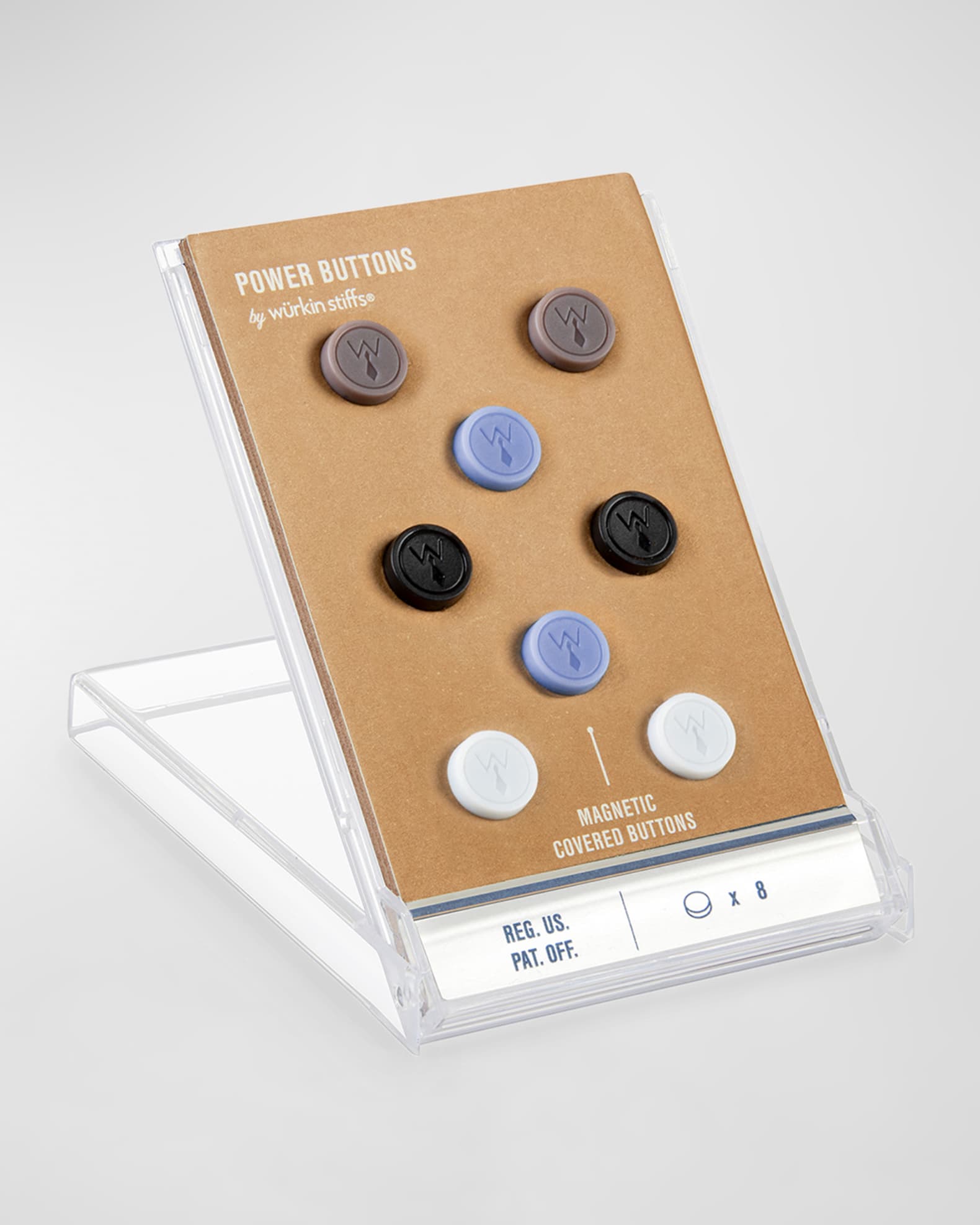 Wurkin Stiffs Men's Assorted Color Magnetic Collar Stay Buttons, 4 ...