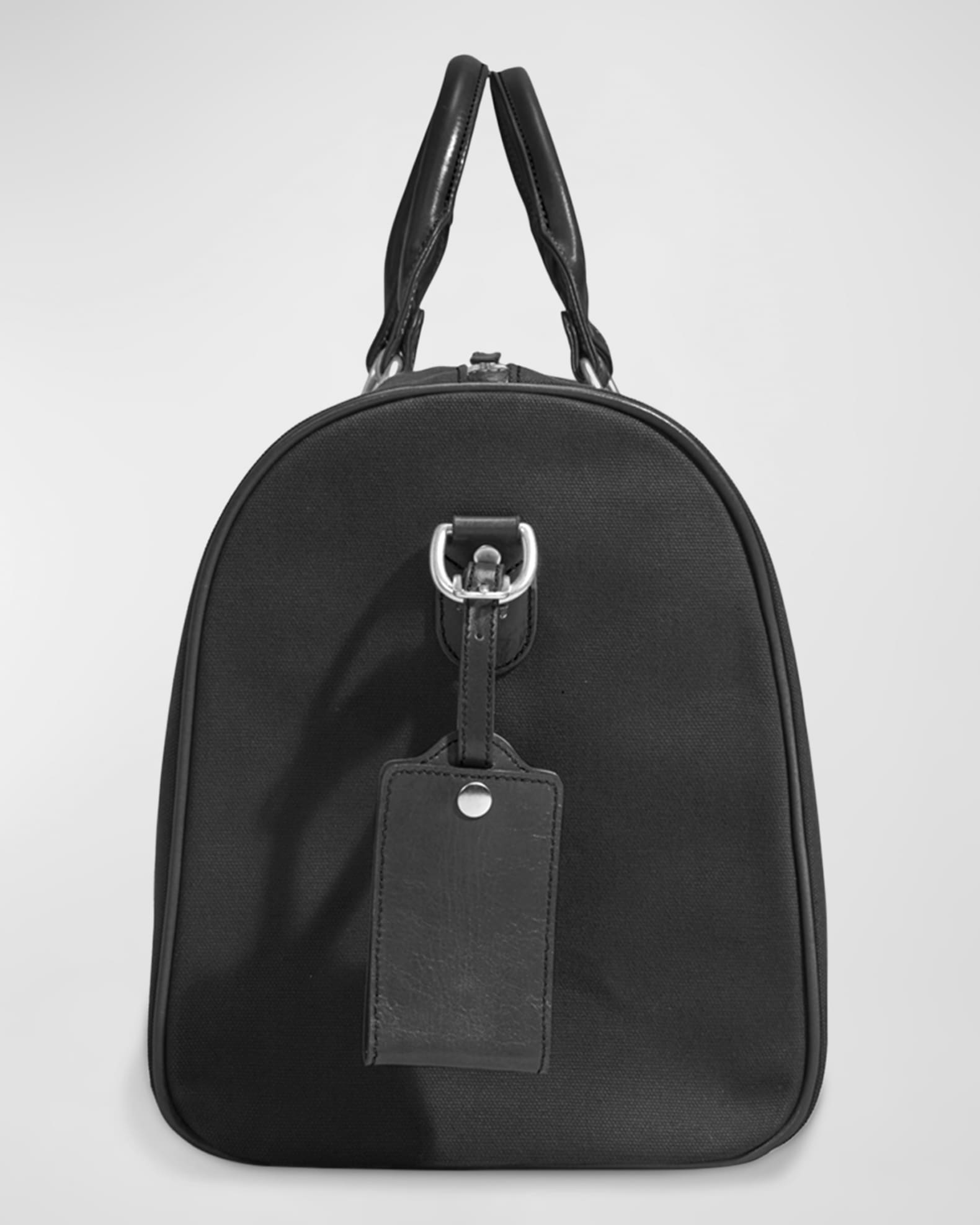 hook + Albert Men's Nylon and Leather Field Duffel Bag | Neiman Marcus