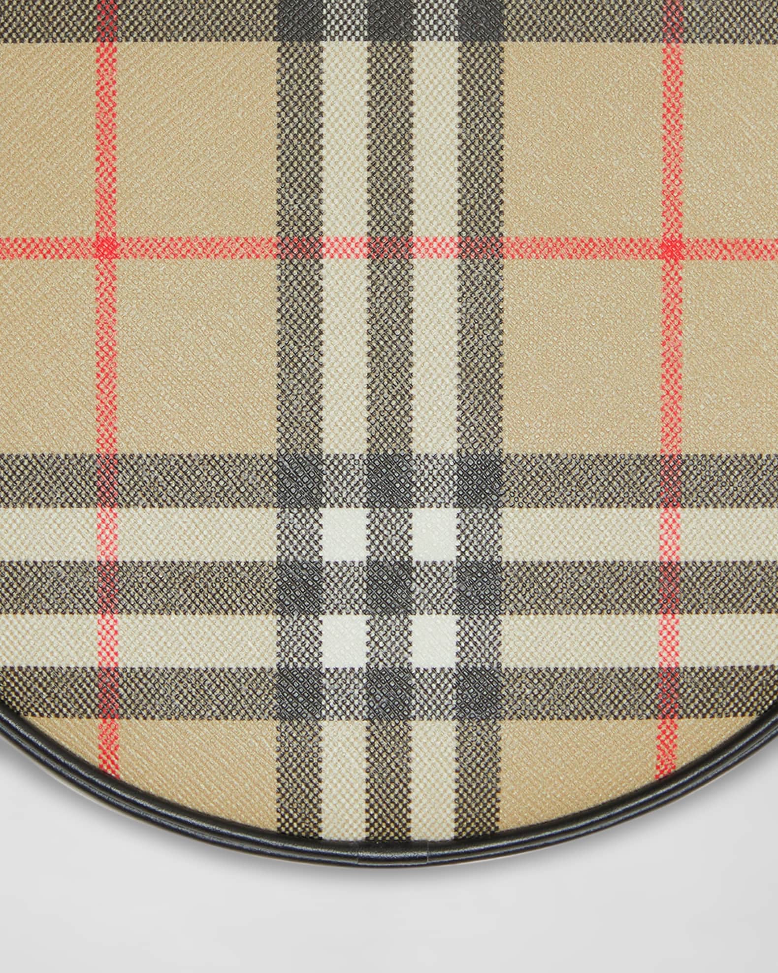 Burberry Louise Vintage Check Round Crossbody Bag | Neiman Marcus
