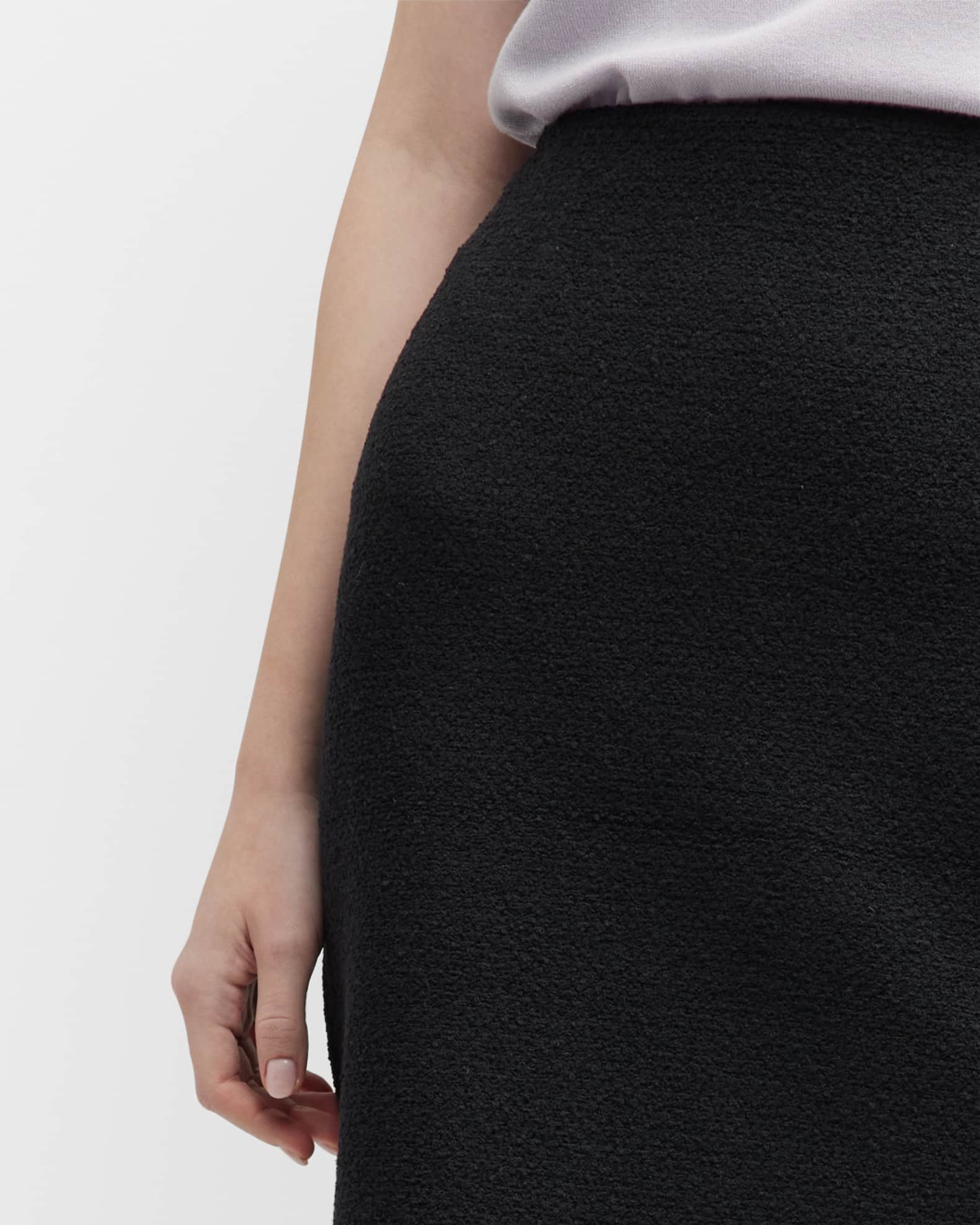 St. John Compact Boucle Knit Skirt | Neiman Marcus