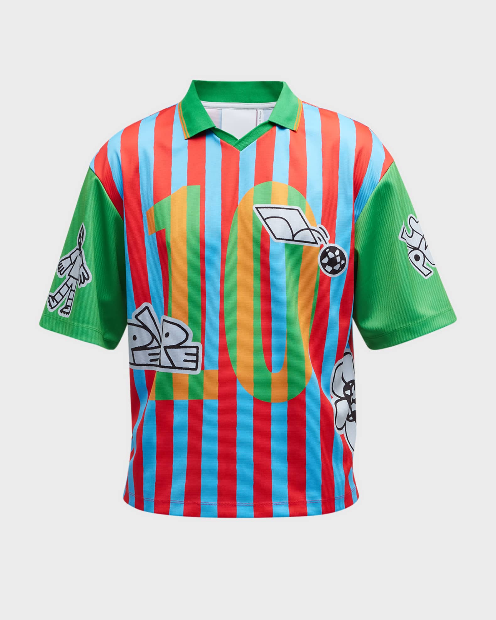 le PERE x Bráulio Amado Men's FC Amado Home Kit Jersey Polo Shirt | Neiman Marcus