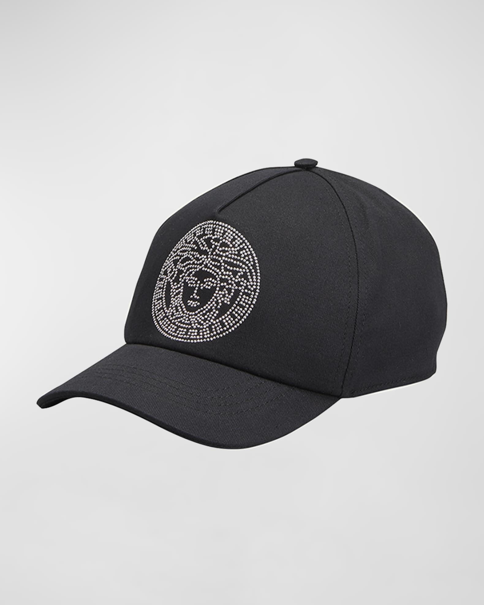 Versace Men's Studded Medusa Baseball Cap | Neiman Marcus