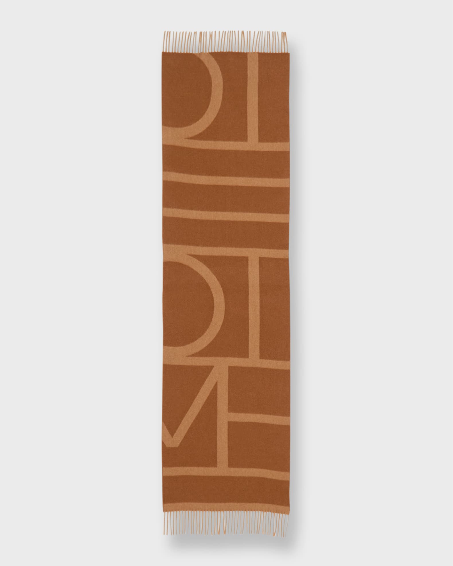 Toteme Jacquard Monogram Wool Scarf | Neiman Marcus