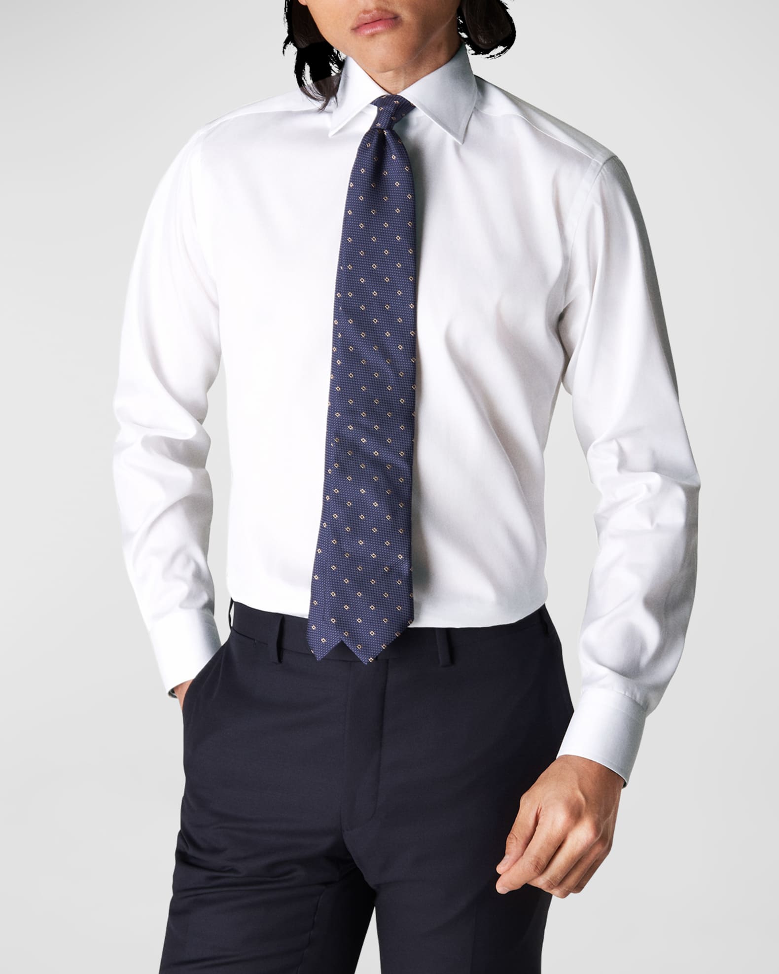 Eton Men's Contemporary Fit Twill Dress Shirt | Neiman Marcus
