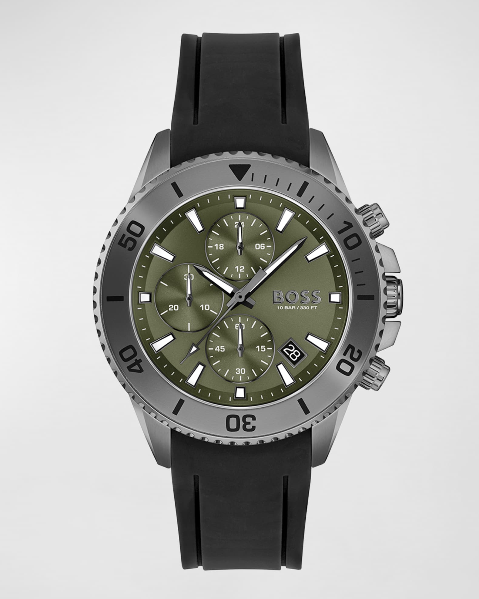 Hugo Boss Men's Admiral Silicone Strap Chronograph Watch, 45mm | Neiman ...
