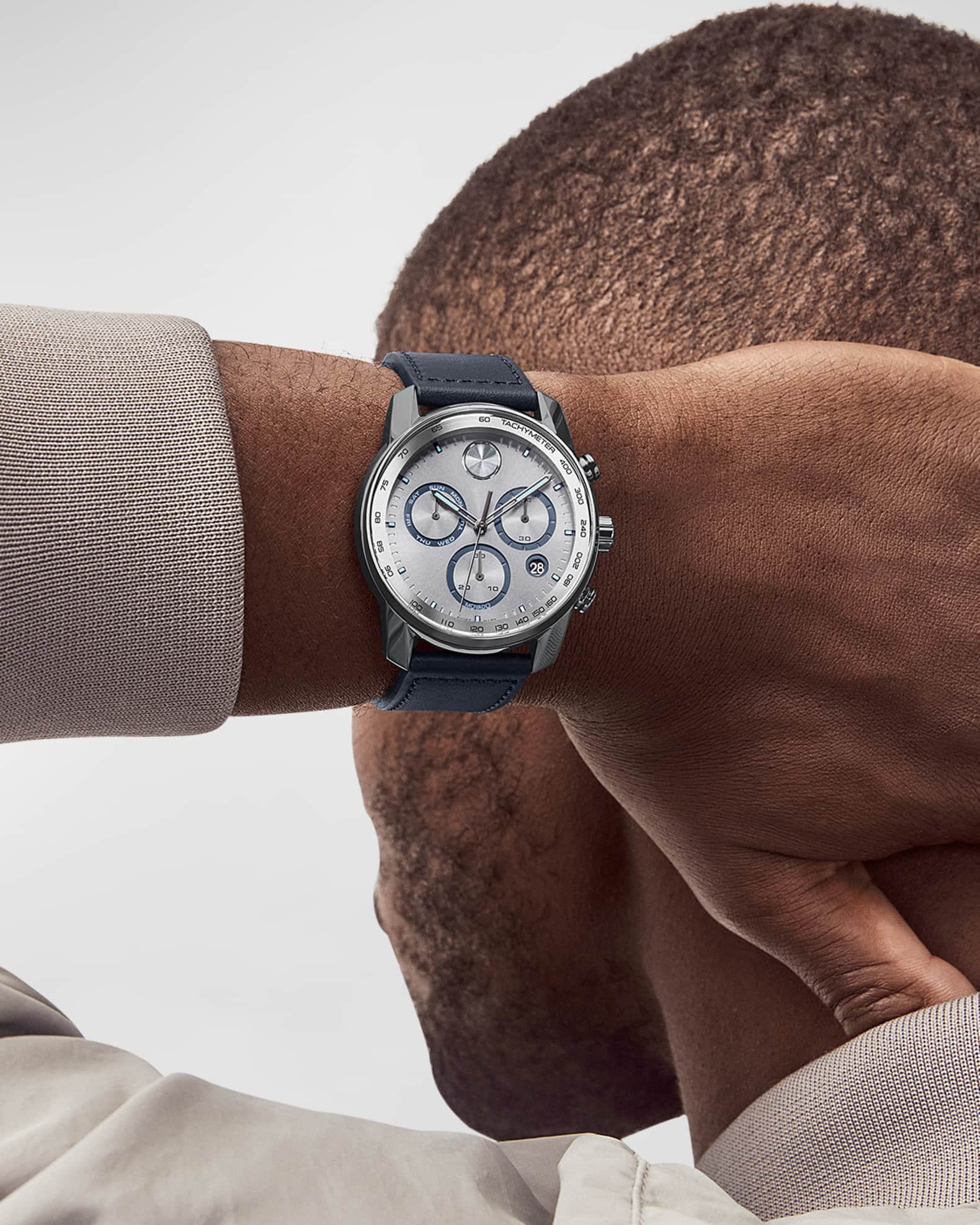 Movado Men's Bold Verso Chronograph Leather Strap Watch, 44mm | Neiman ...