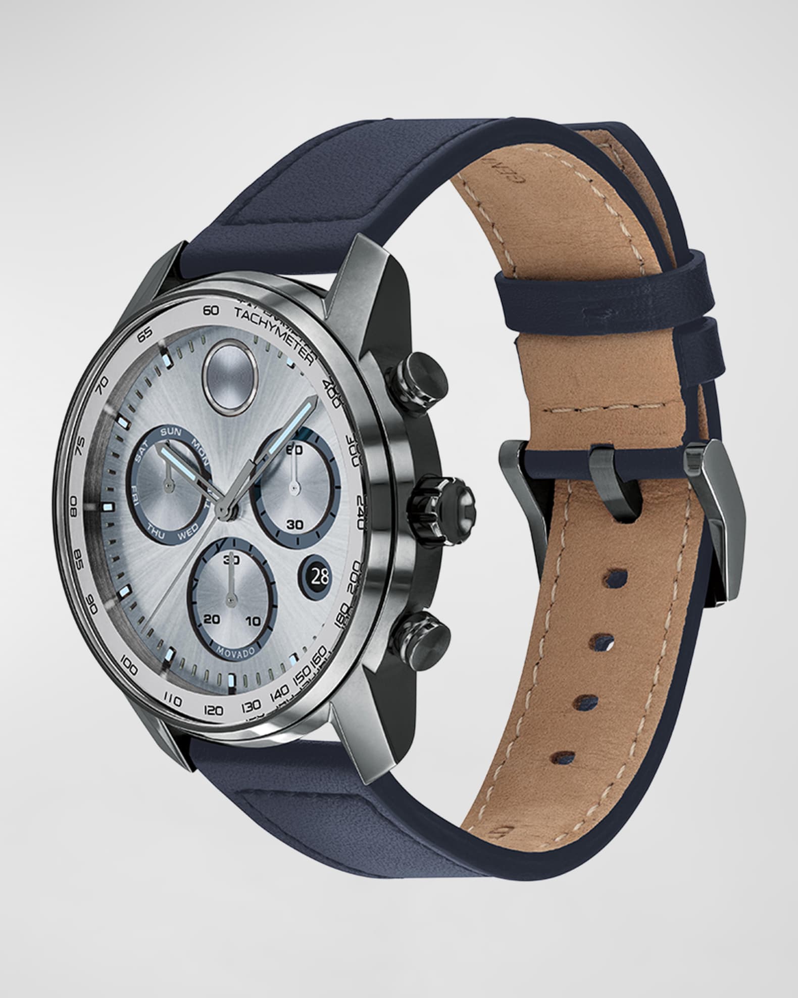 Movado Men's Bold Verso Chronograph Leather Strap Watch, 44mm | Neiman ...