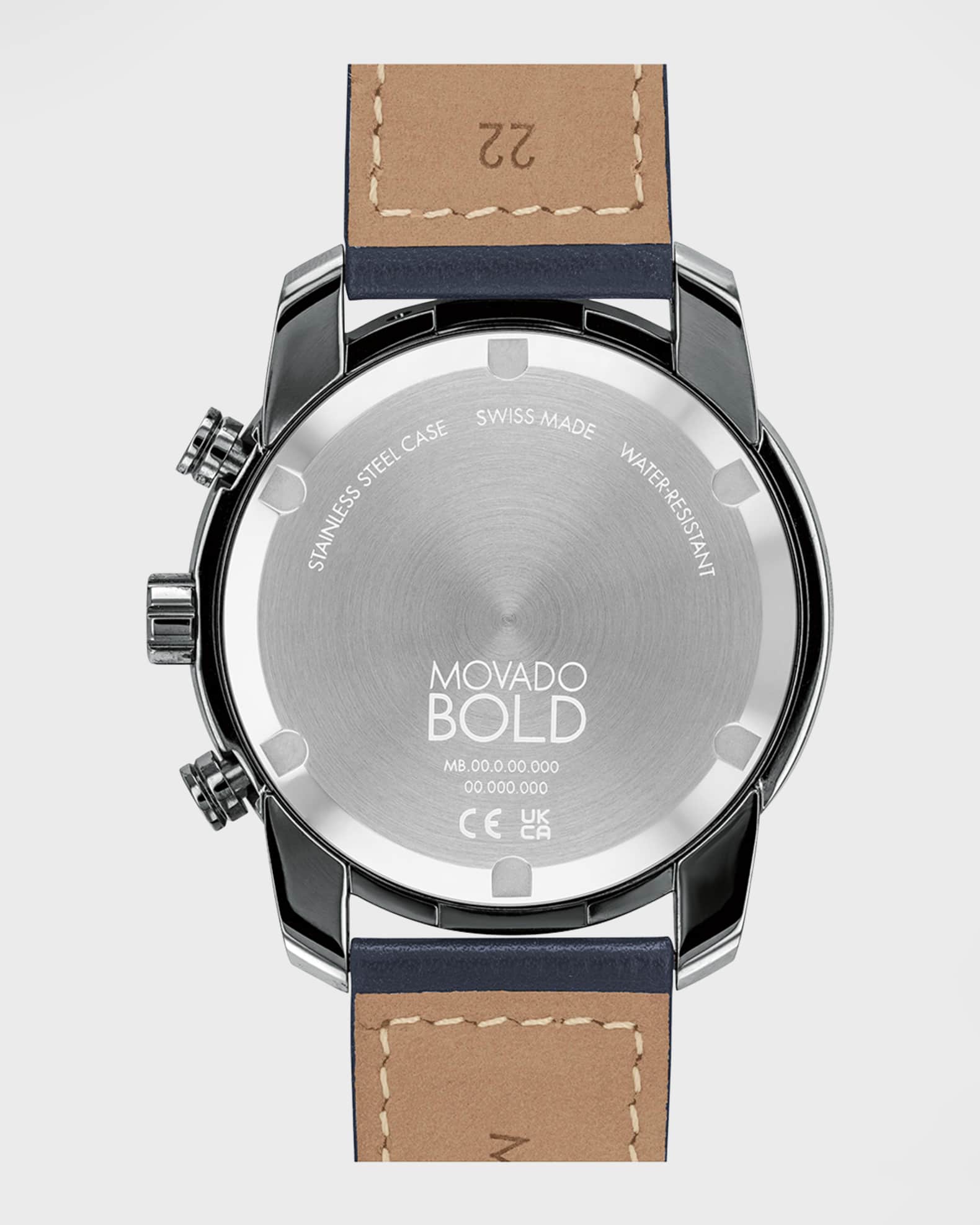 Movado Men's Bold Verso Chronograph Leather Strap Watch, 44mm | Neiman ...