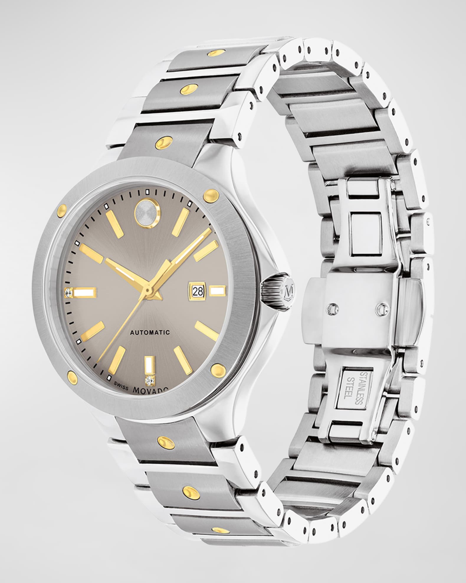 Movado 33mm SE Automatic Two-Tone Bracelet Watch | Neiman Marcus