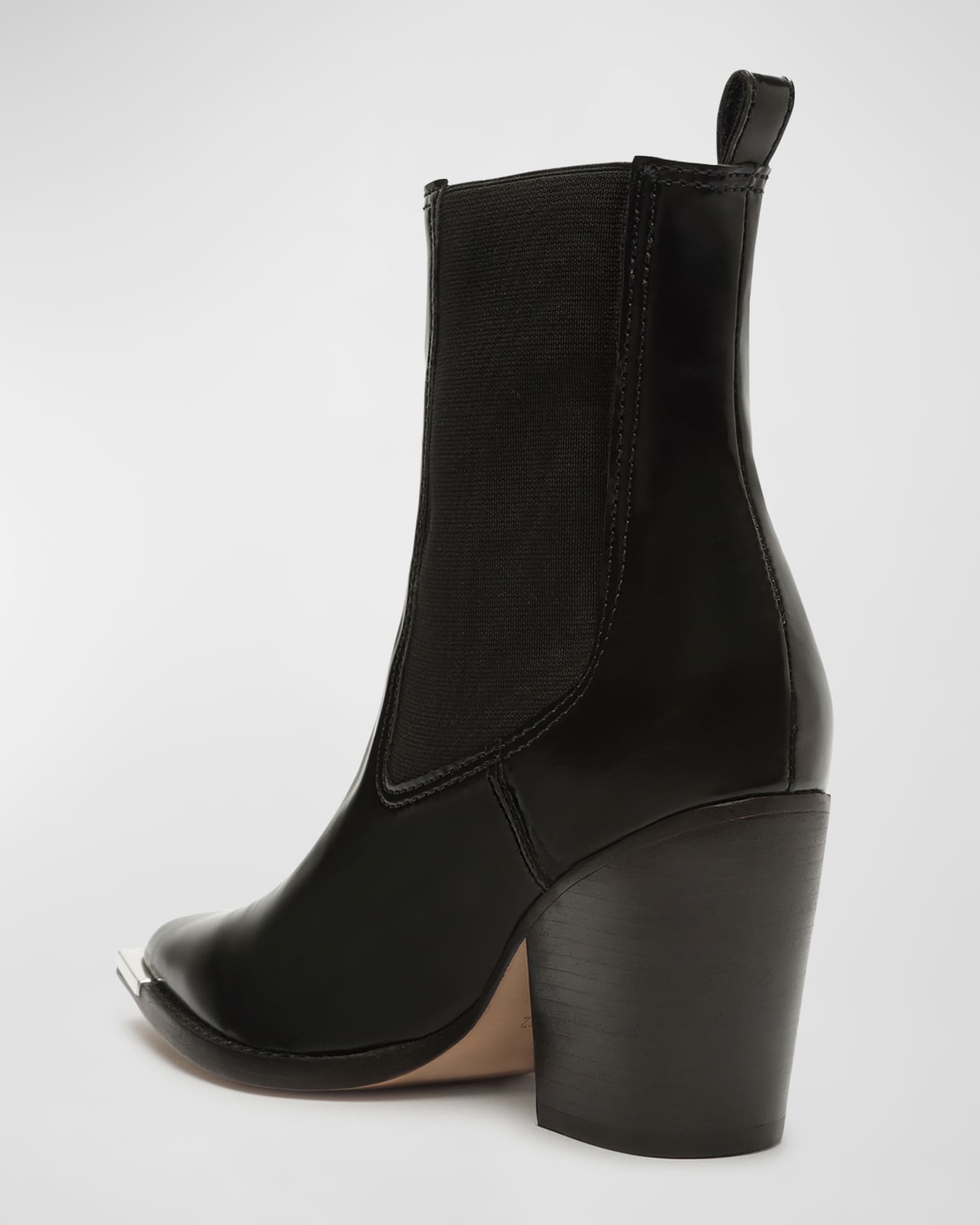 Schutz Springsteen Leather Chelsea Western Booties | Neiman Marcus