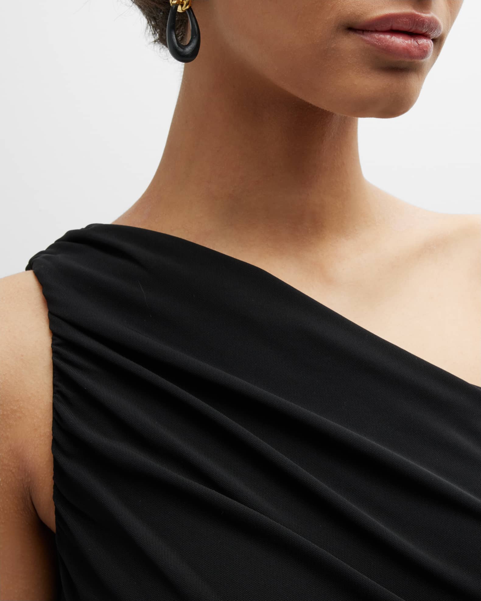 ZEYNEP ARCAY Draped One-Shoulder Jersey Dress | Neiman Marcus