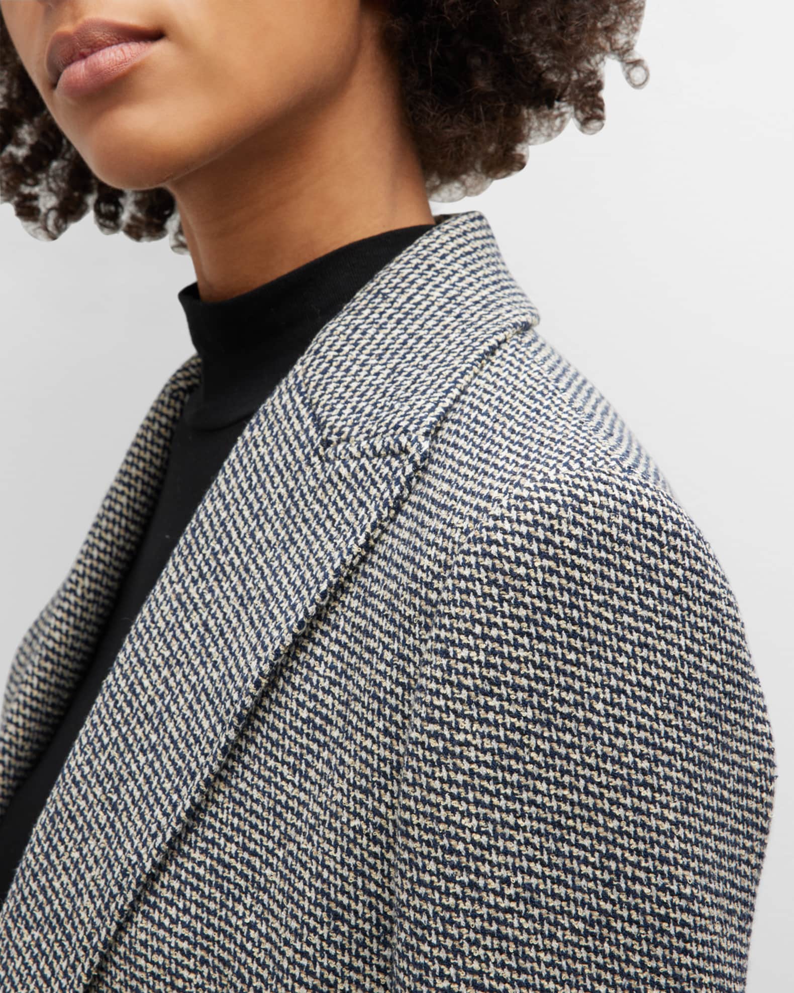 Theory Stretch Tweed Bomber Jacket | Neiman Marcus