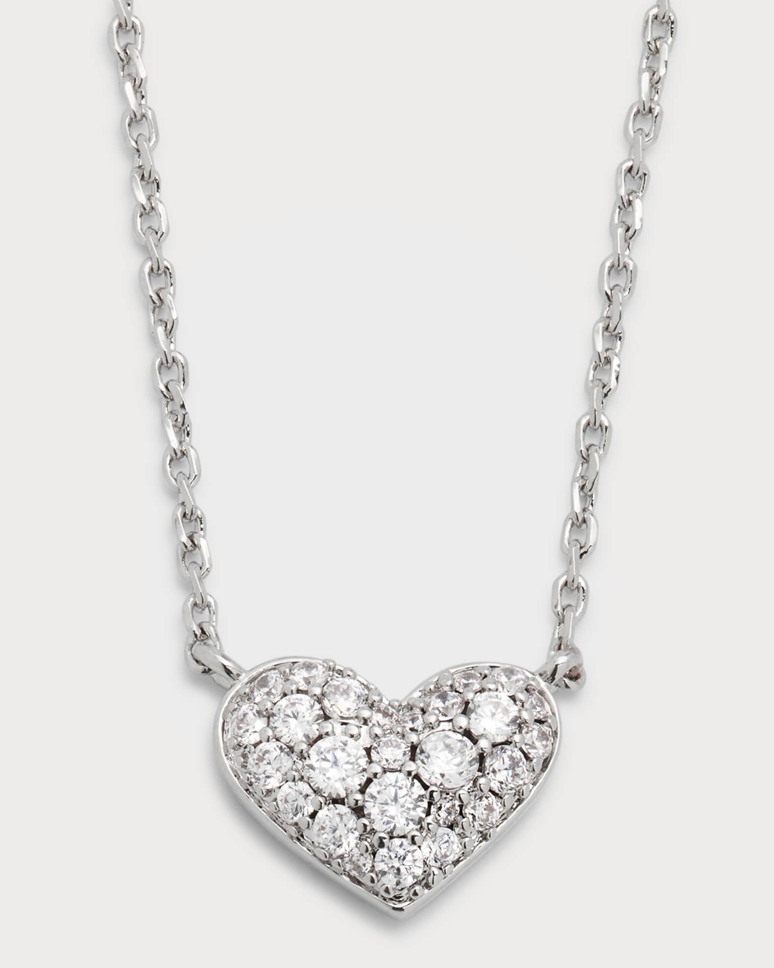 Kendra Scott Ari Pave Crystal Heart Necklace | Neiman Marcus