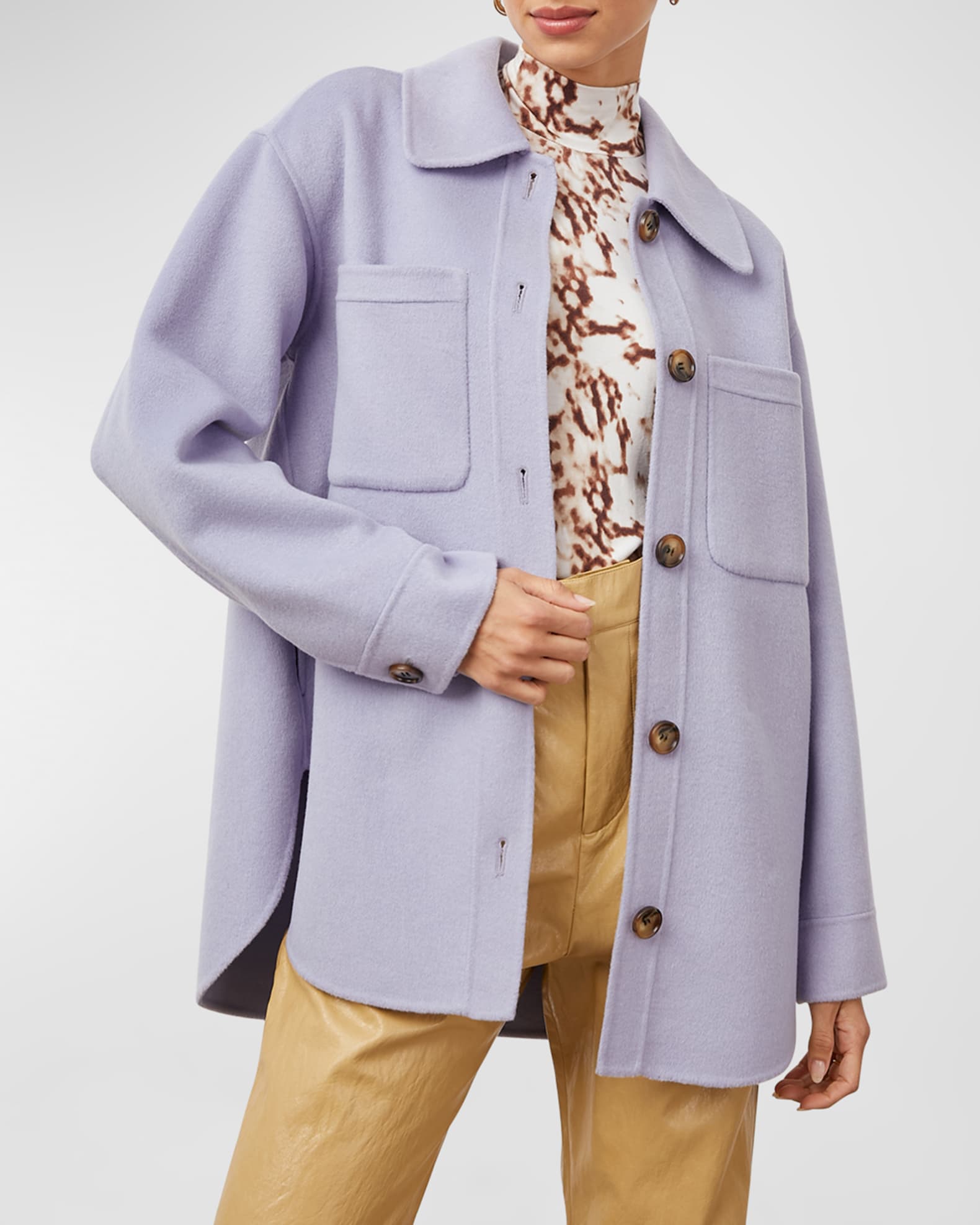 Rails Connie Wool Shirt Jacket | Neiman Marcus