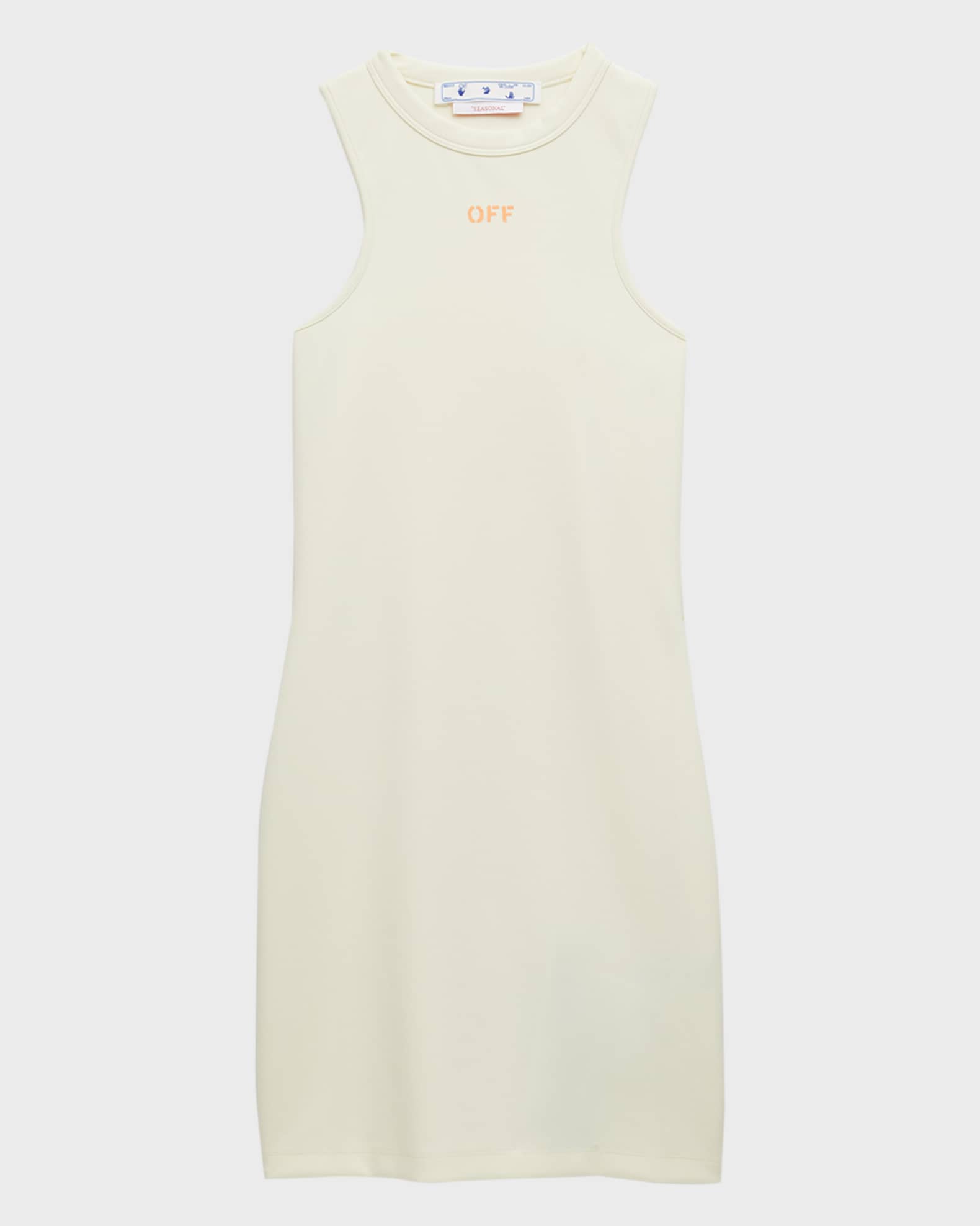Off-White Sleek Rowing Mini Dress | Neiman Marcus