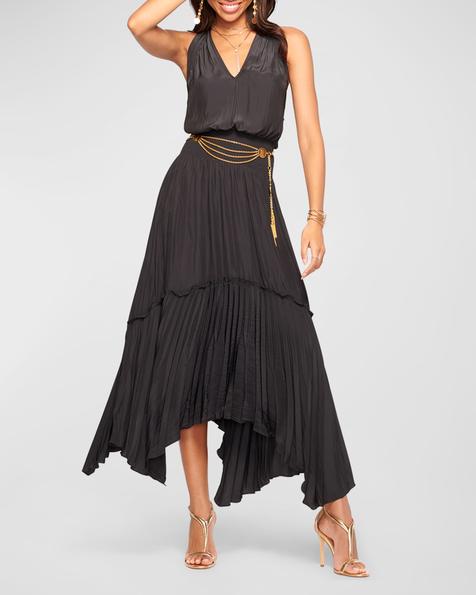 Ramy Brook Valentine Pleated Dress | Neiman Marcus