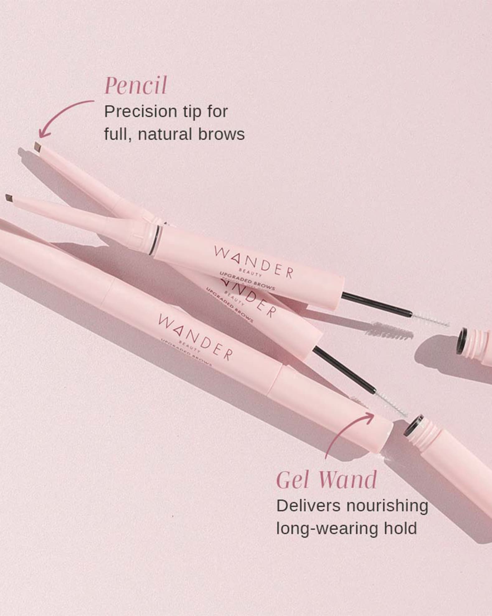 Wander Beauty Upgraded Brows Dual-Ended Pencil and Gel Duo | Neiman Marcus
