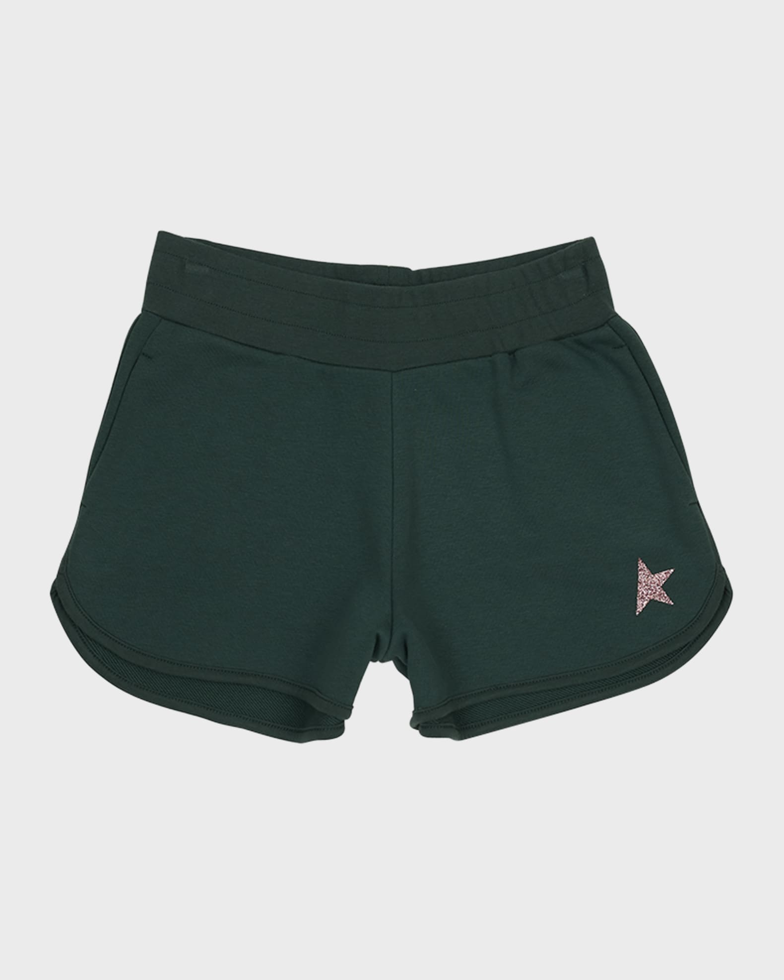 Golden Goose Girl's Glitter Star Fleece Shorts, Size 12 | Neiman Marcus