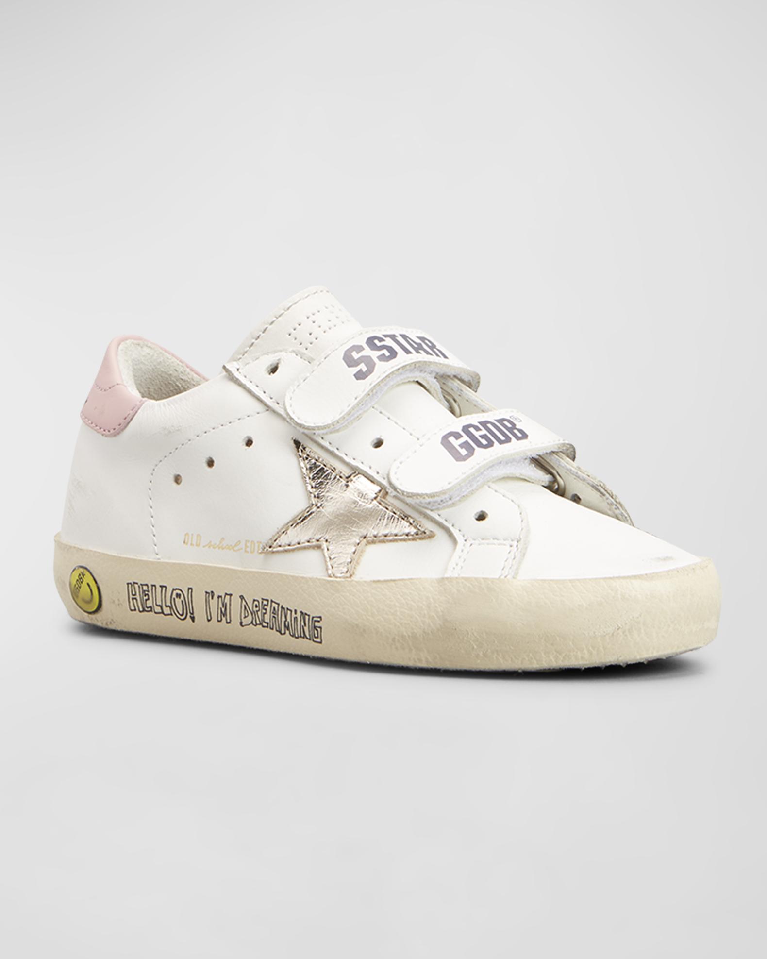 Golden Goose Girl's Old School Leather Sneakers, Toddler/Kids | Neiman ...