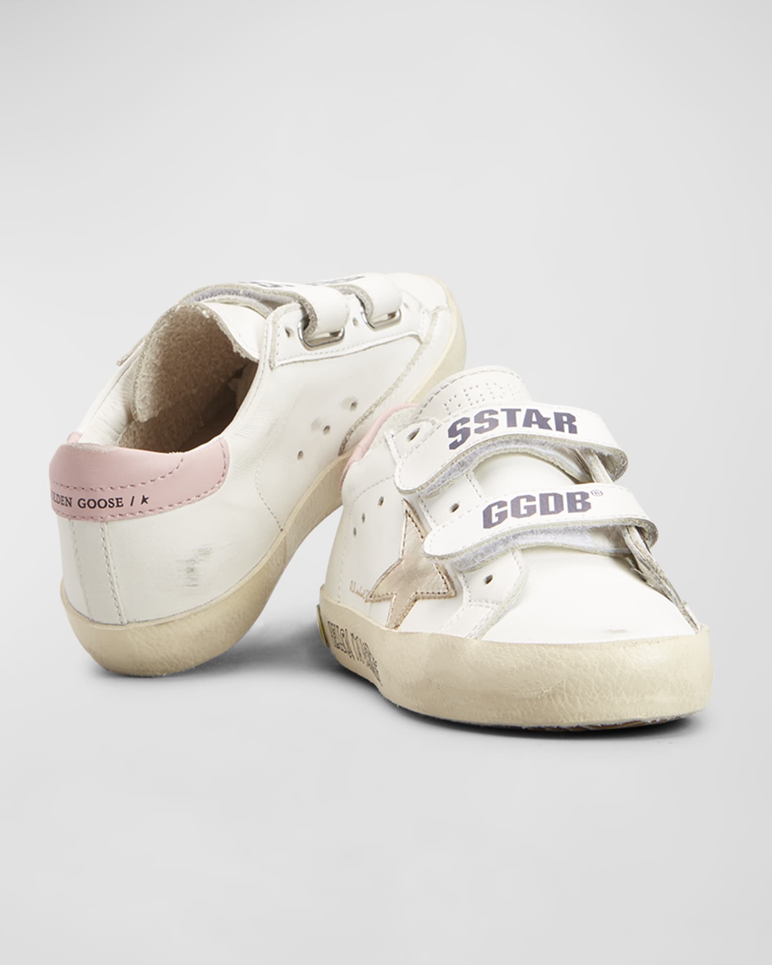 Golden Goose Girl's Old School Leather Sneakers, Toddler/Kids | Neiman ...