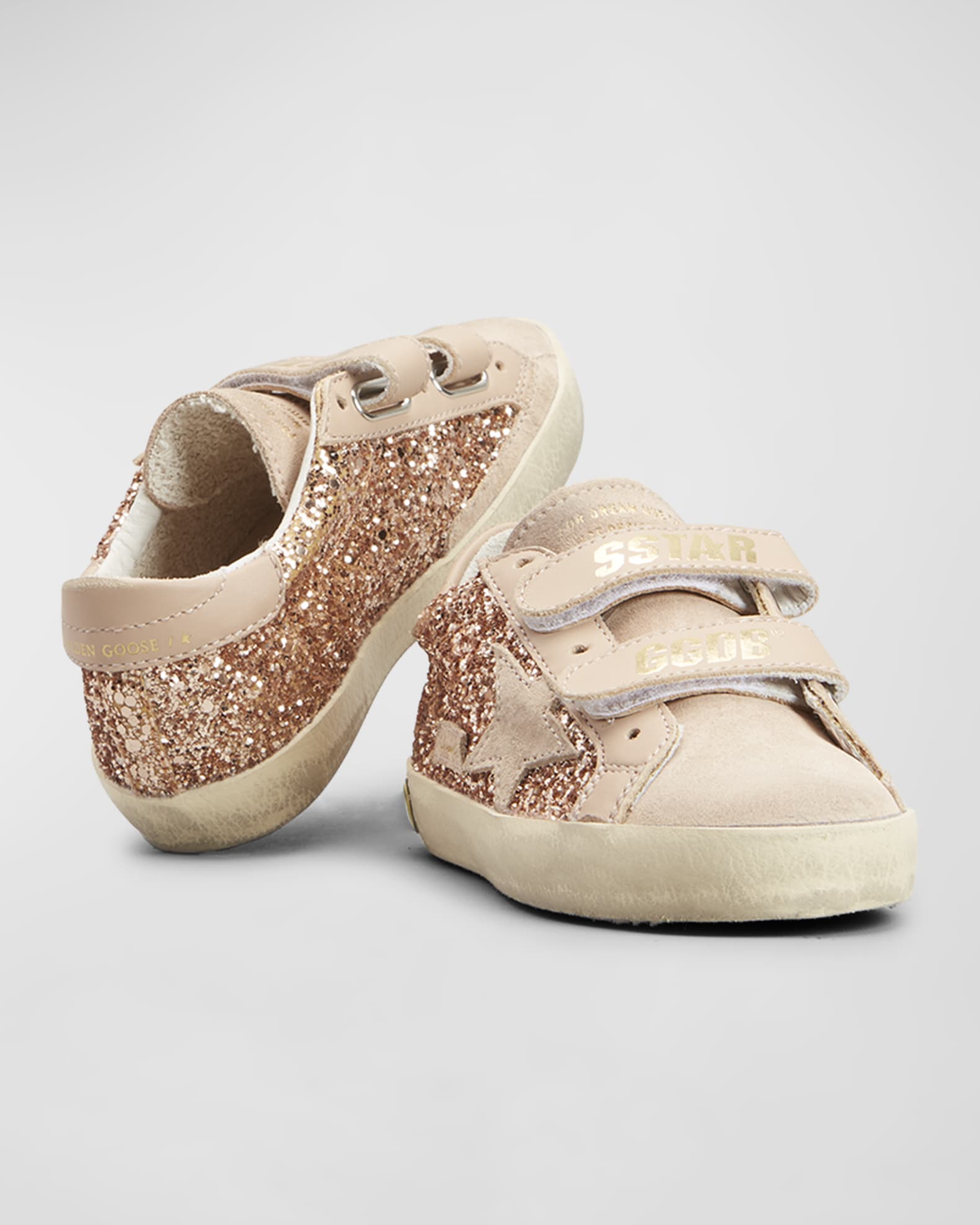 Golden Goose Girl's Old School Glitter Low-Top Sneakers, Baby/Toddler ...