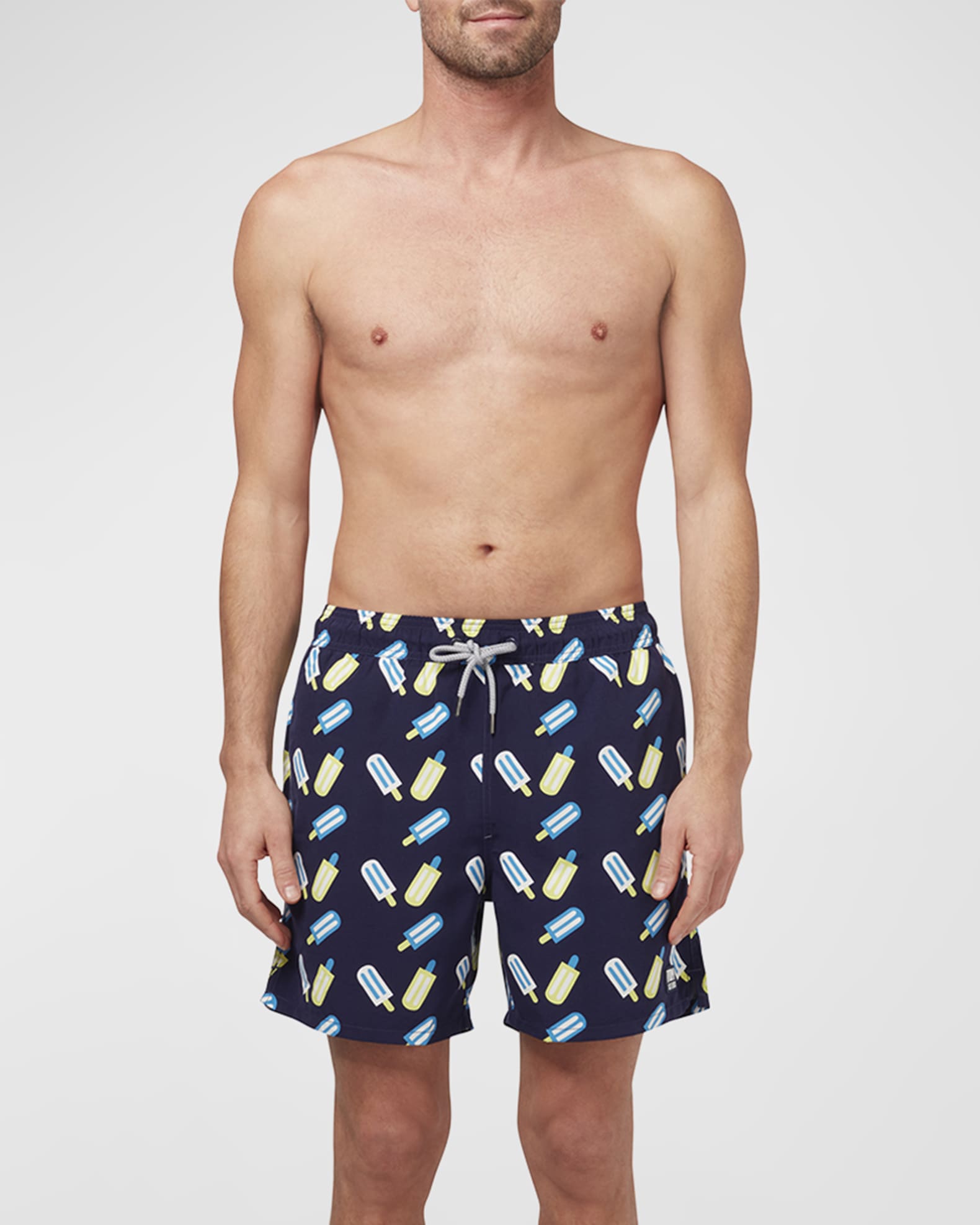 Tom & Teddy Men's Lollipop-Print Swim Trunks | Neiman Marcus
