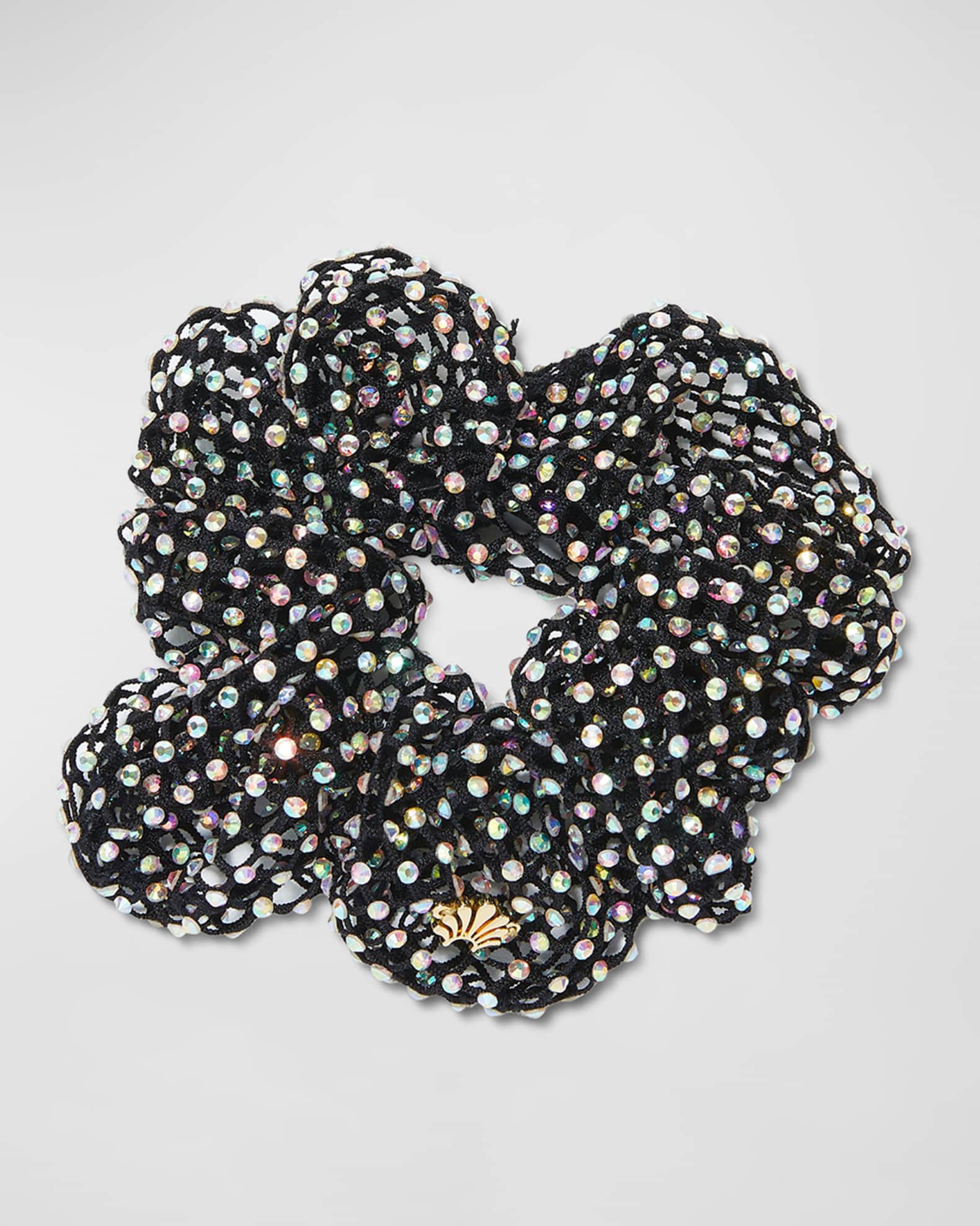Lele Sadoughi Crystal Mesh Scrunchie | Neiman Marcus