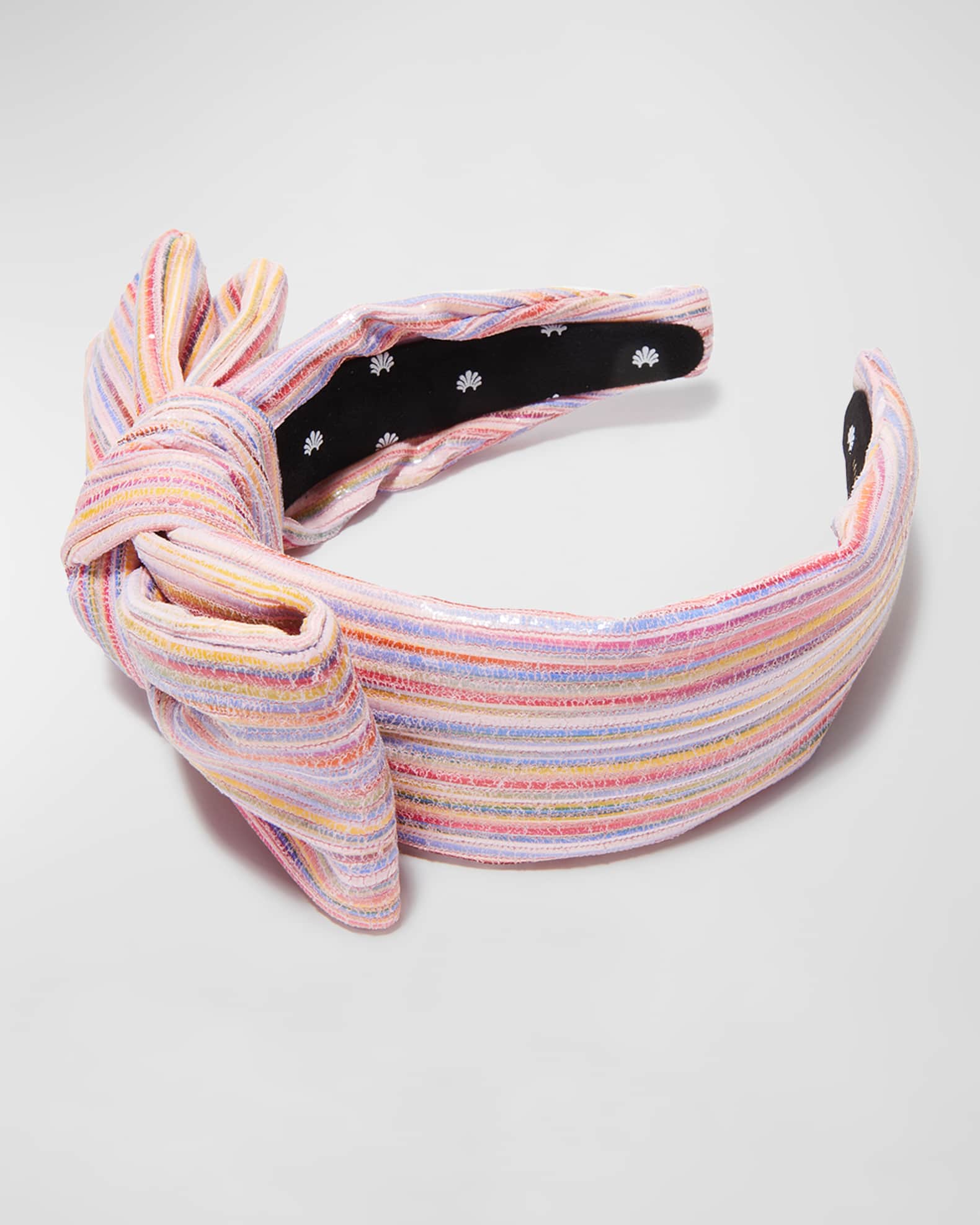 Lele Sadoughi Multi-Color Striped Holly Headband | Neiman Marcus