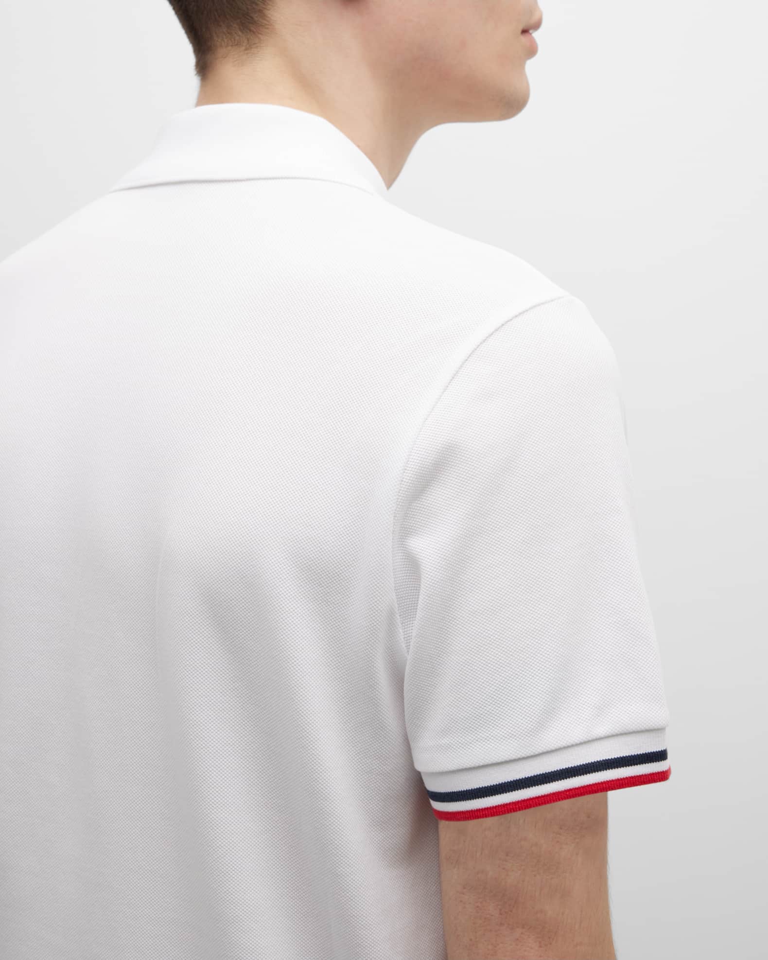 Moncler Men's Triple Tip Polo Shirt | Neiman Marcus