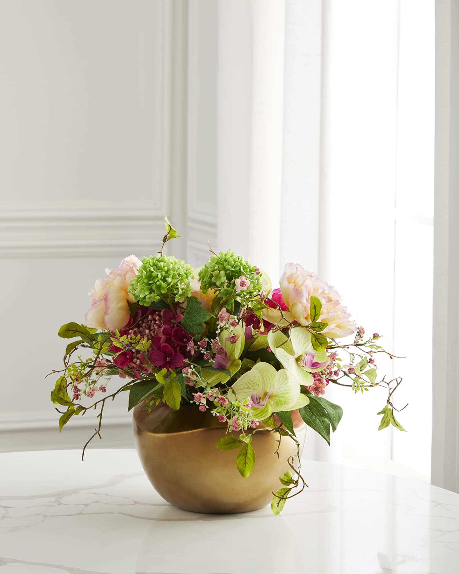 John-Richard Collection French Flamingo Faux-Floral Arrangement ...
