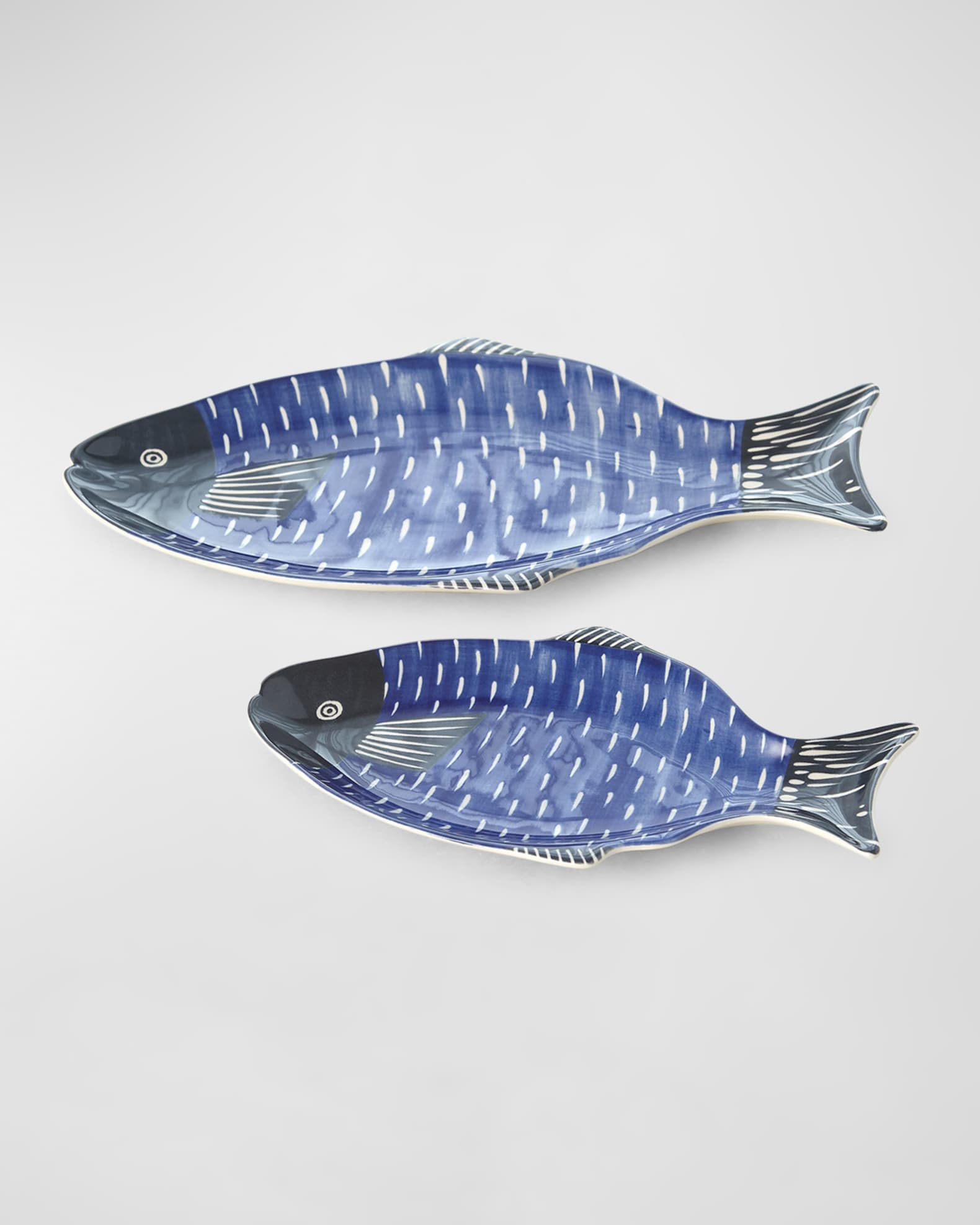 Tropical Ceramic Fish Plate Set | Neiman Marcus