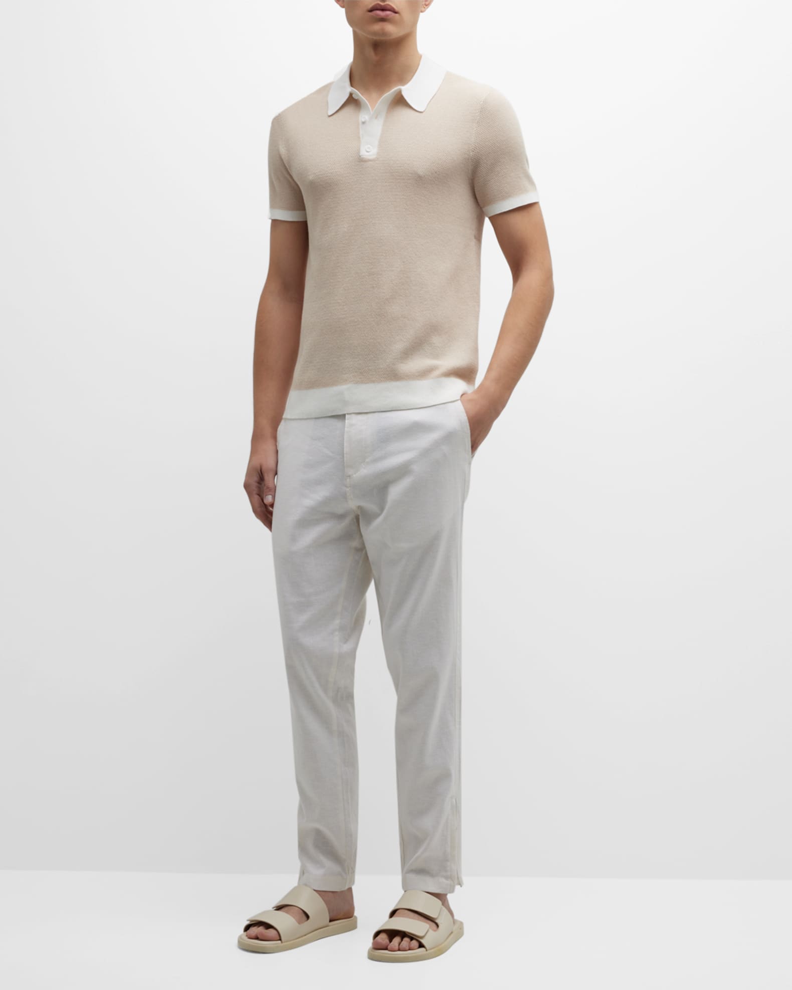 Onia Men's Cotton Knit Polo Shirt | Neiman Marcus