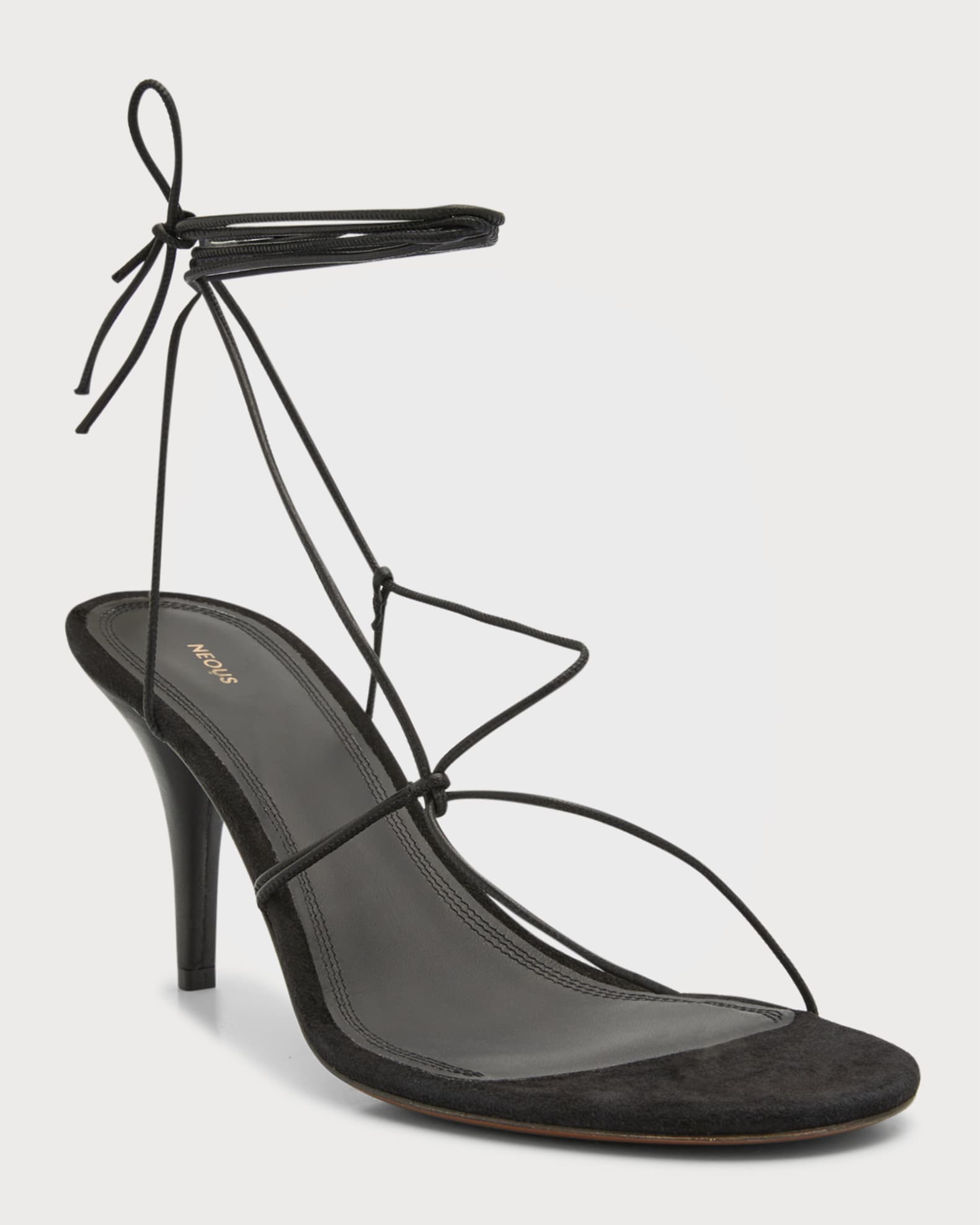 Neous Giena Strappy Leather Ankle-Tie Sandals | Neiman Marcus