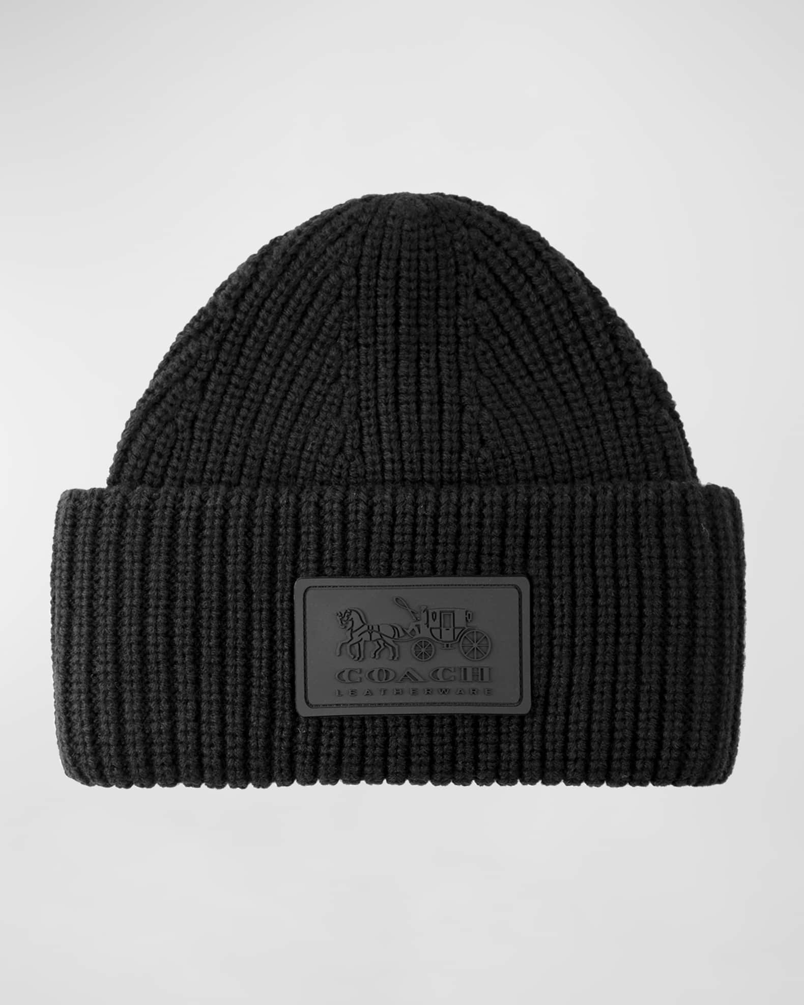 Coach Logo Patch Beanie | Neiman Marcus