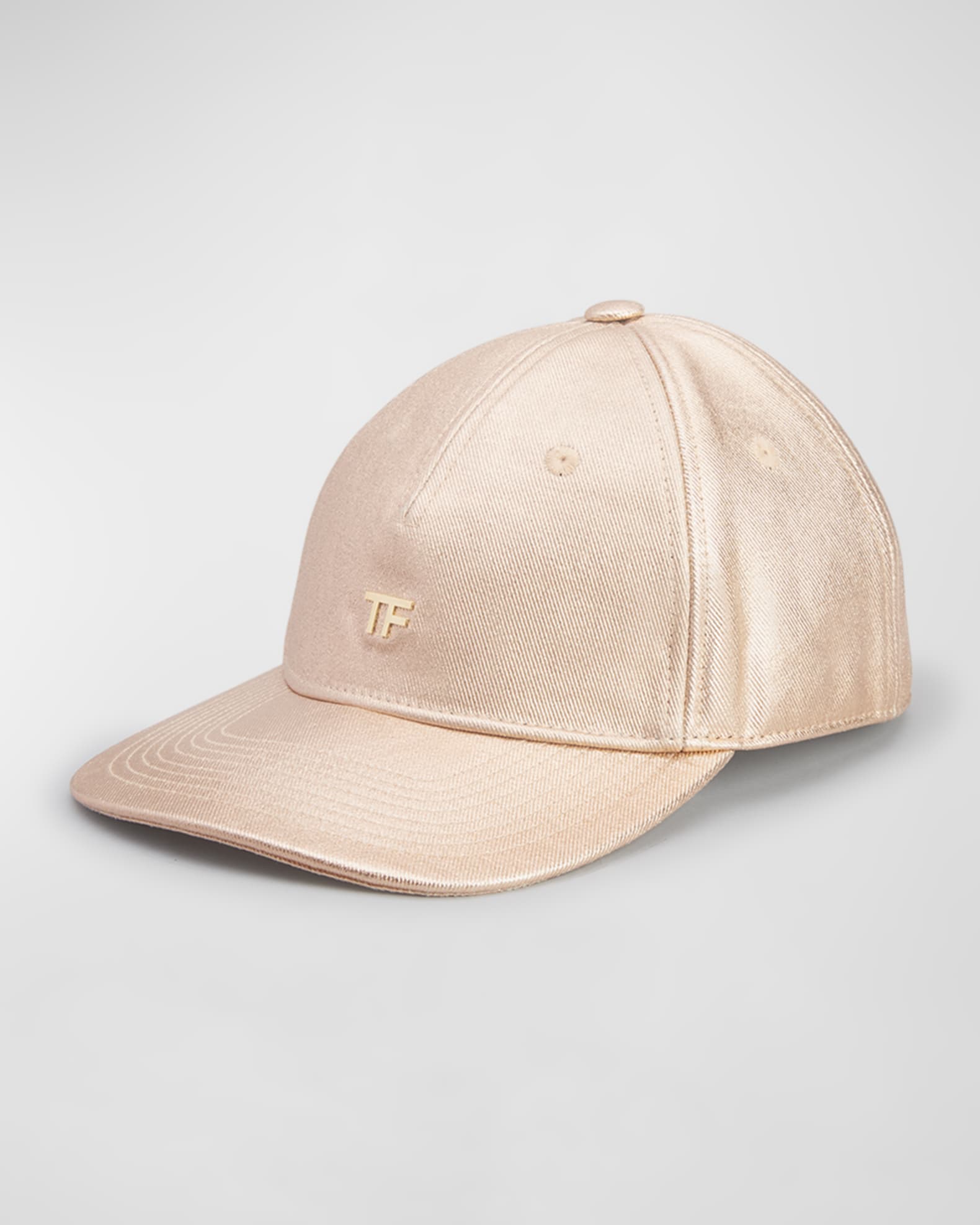TOM FORD TF Logo Coated Denim Baseball Cap | Neiman Marcus