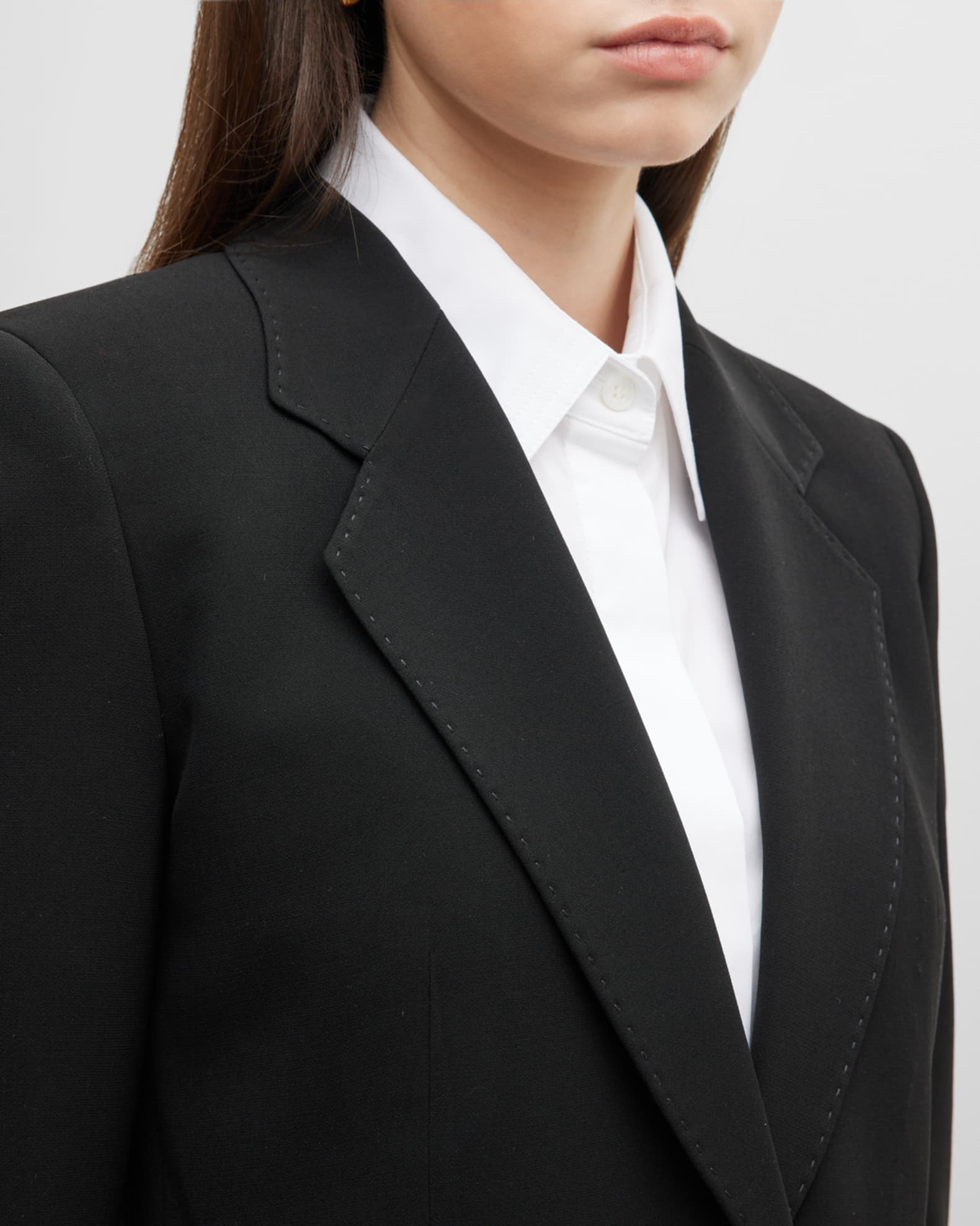 Lafayette 148 New York Holder Single-Button Jacket | Neiman Marcus