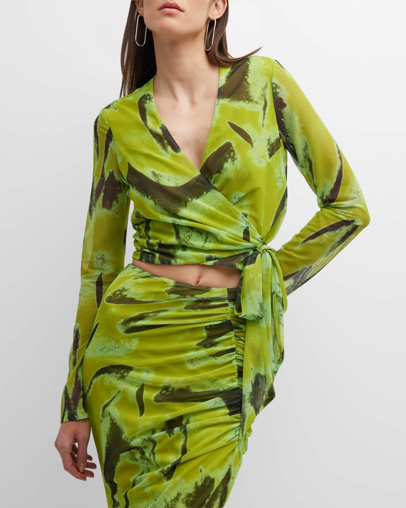 Printed-Mesh Collection | Neiman Marcus