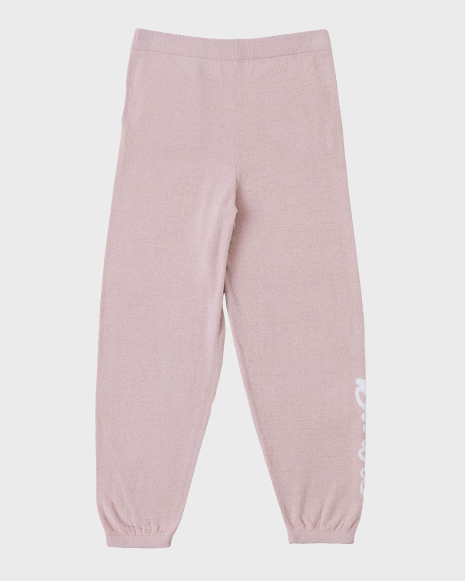 Barefoot Dreams x Barbie Ultra Lite Logo-Print Sweatpants, Size 6-14 ...